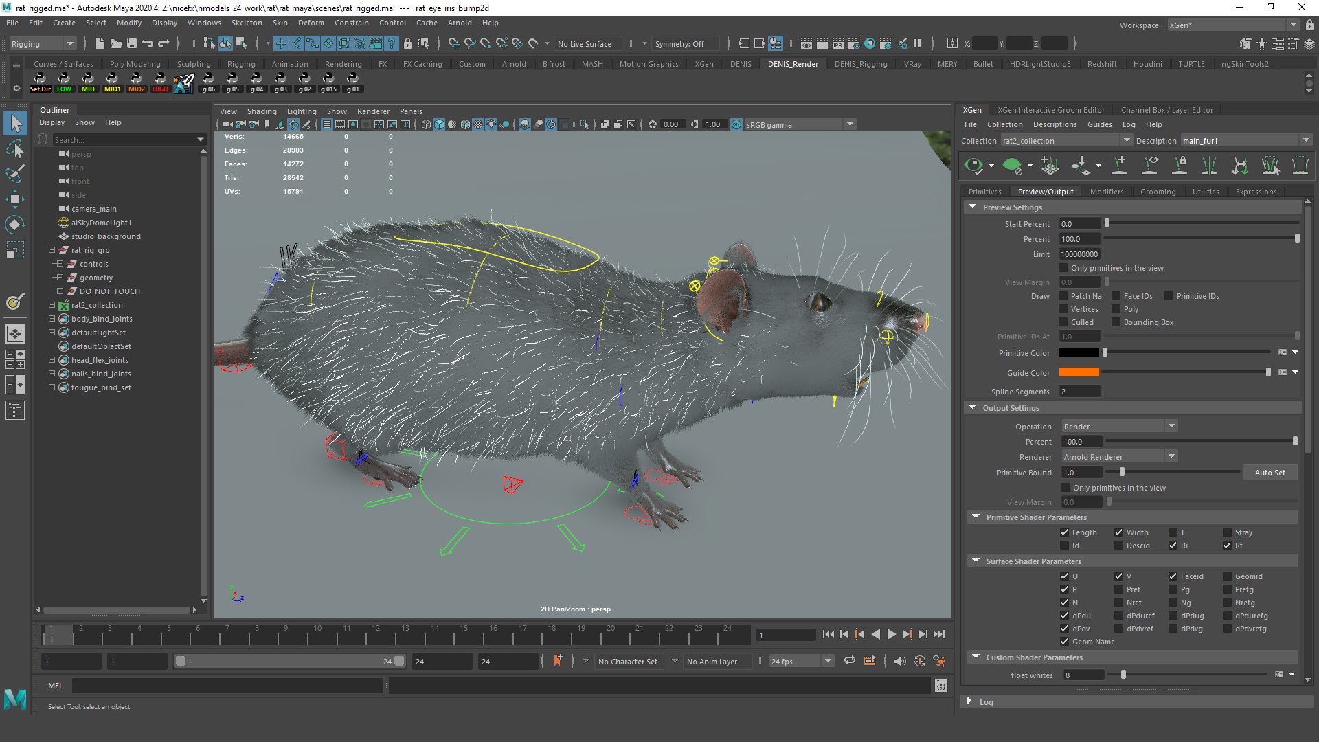 3D Rat Rigged - TurboSquid 2212274