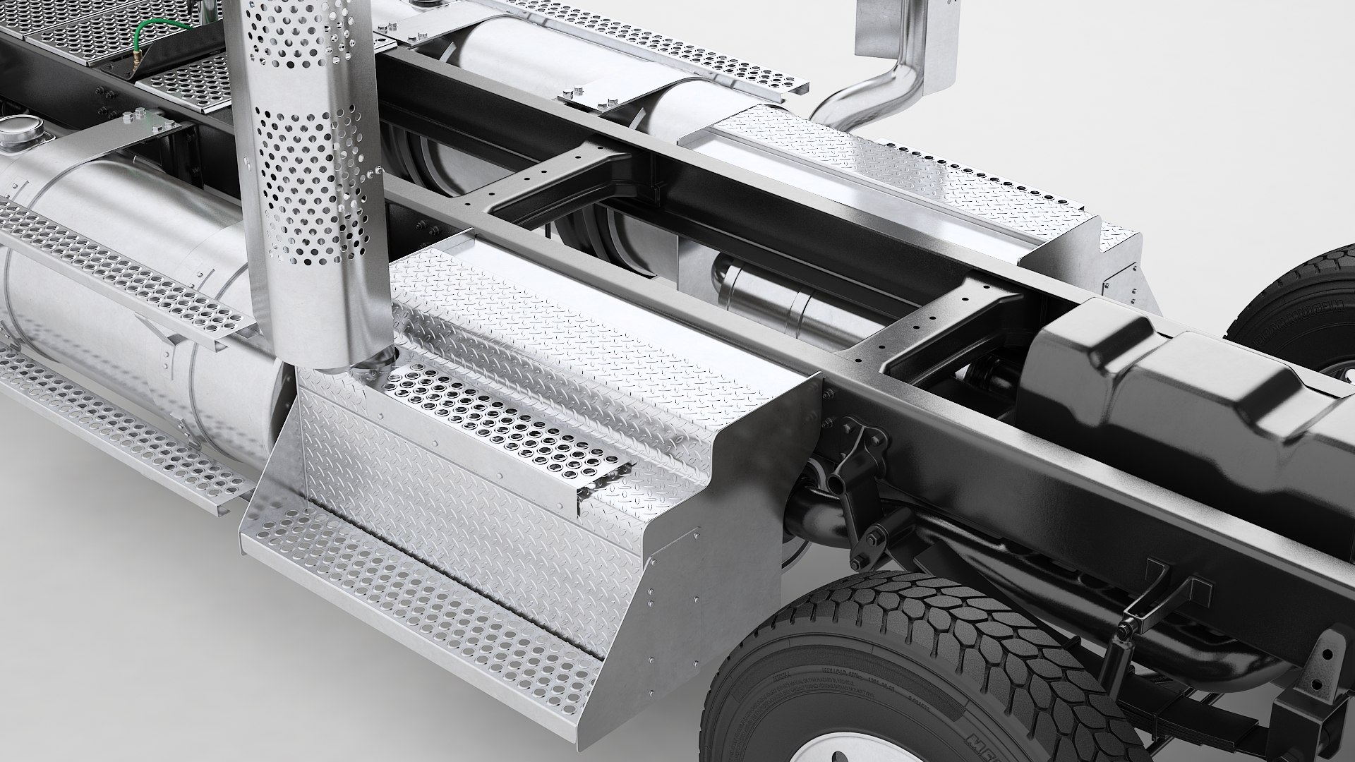 Semi Truck Chassis 01 Model - TurboSquid 2328998
