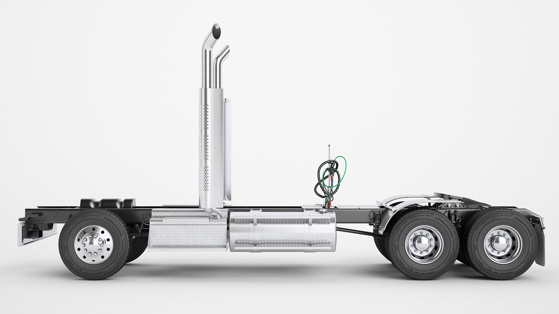 Semi Truck Chassis 01 Model - TurboSquid 2328998