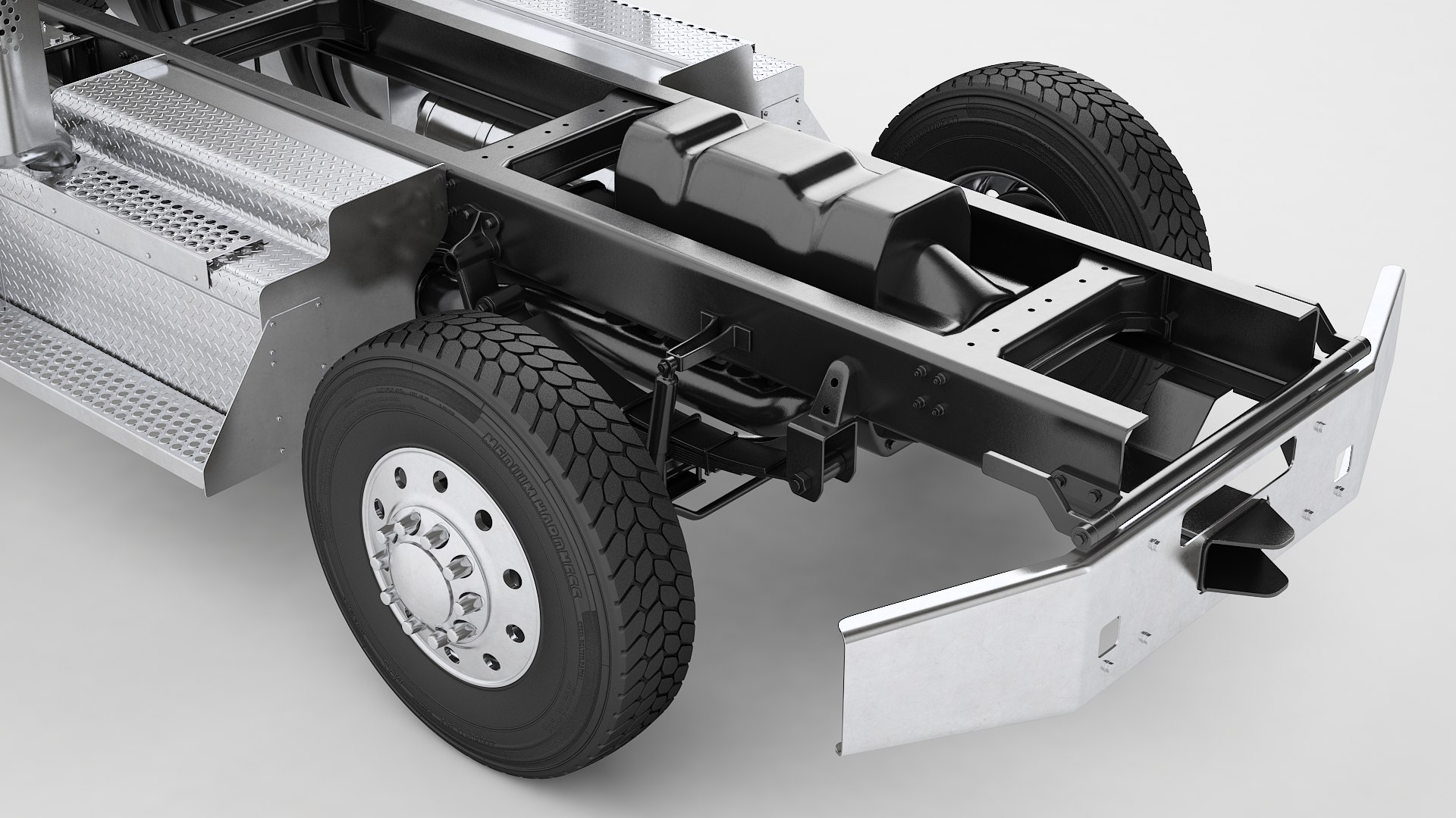 Semi Truck Chassis 01 Model - TurboSquid 2328998