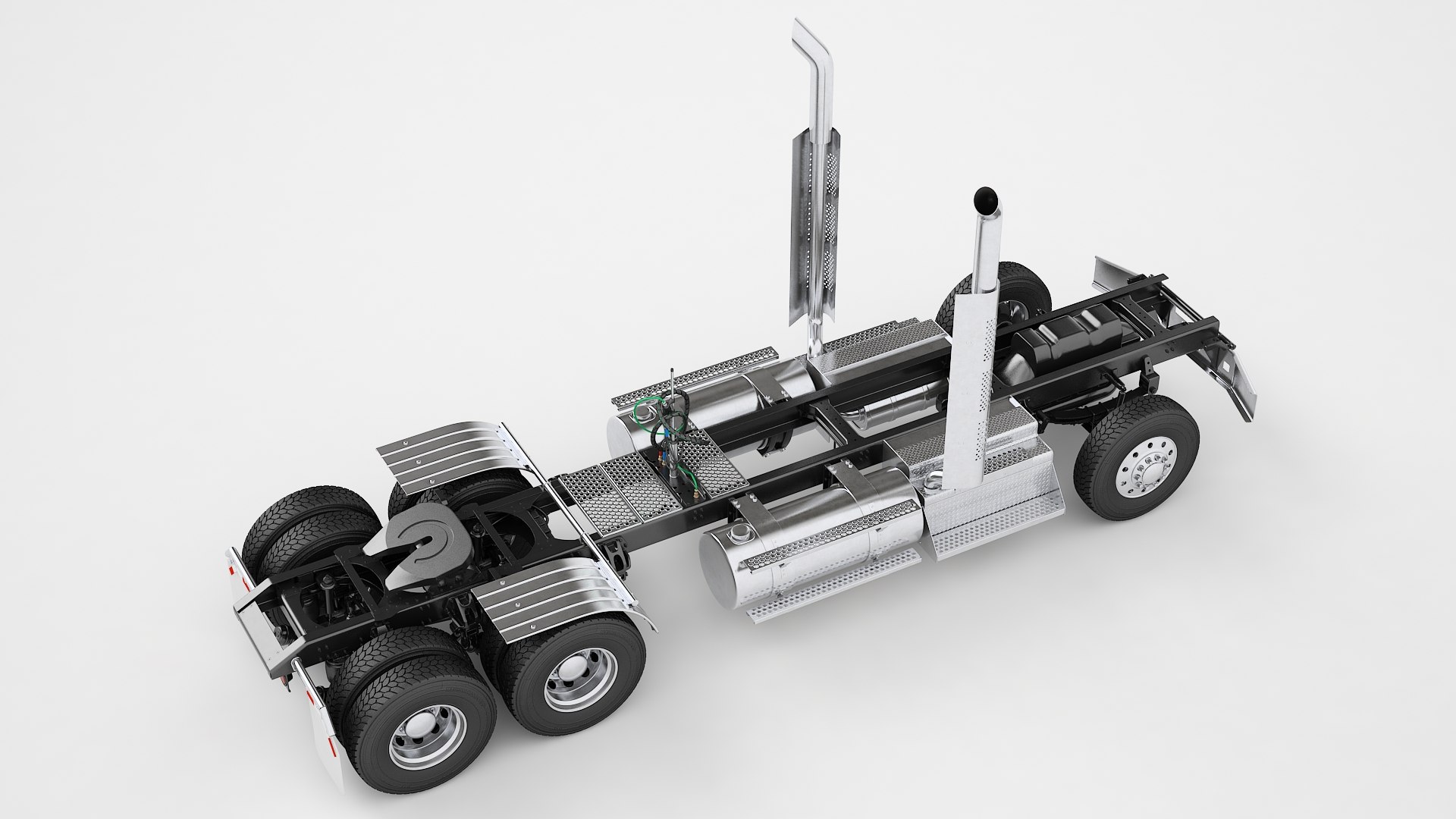 Semi Truck Chassis 01 Model - TurboSquid 2328998