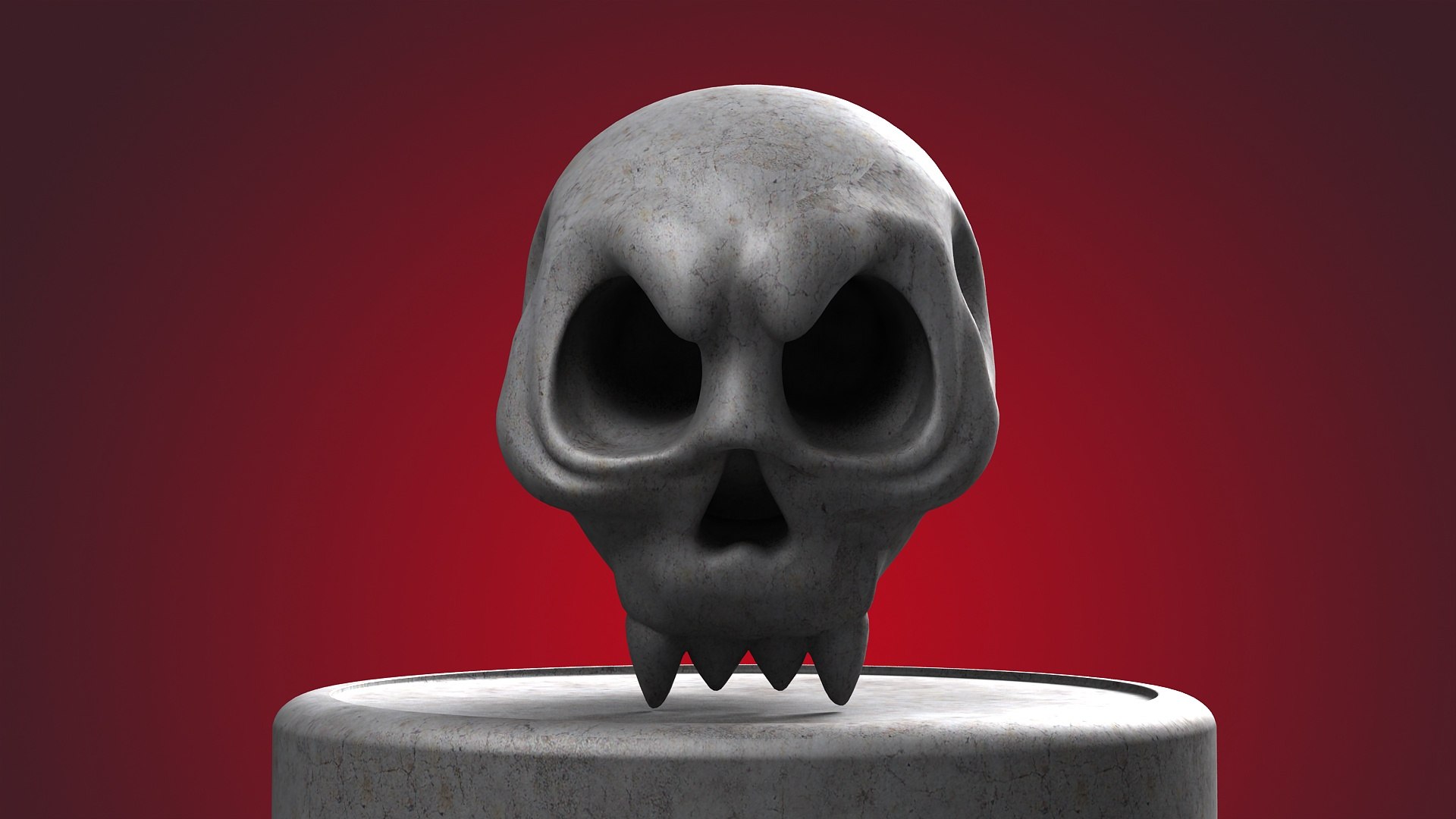 3D model Stylized Skull human science art sculptures figure ...