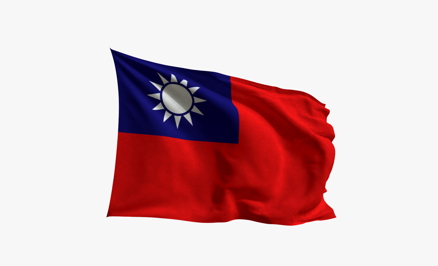 Realistic Animated Flag - Microtexture Rigged - Put Your Own Texture ...