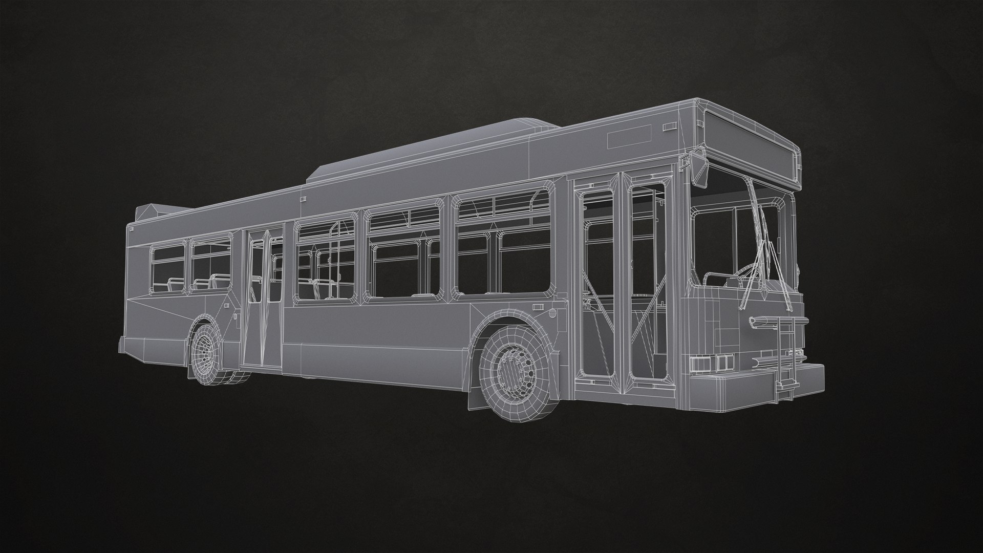 3D City Bus V2 - Low Poly - TurboSquid 2134510