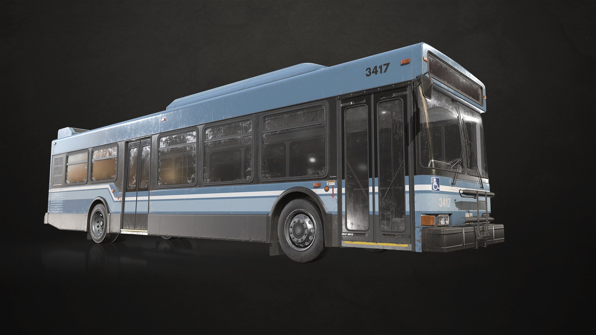 3D City Bus V2 - Low Poly - TurboSquid 2134510