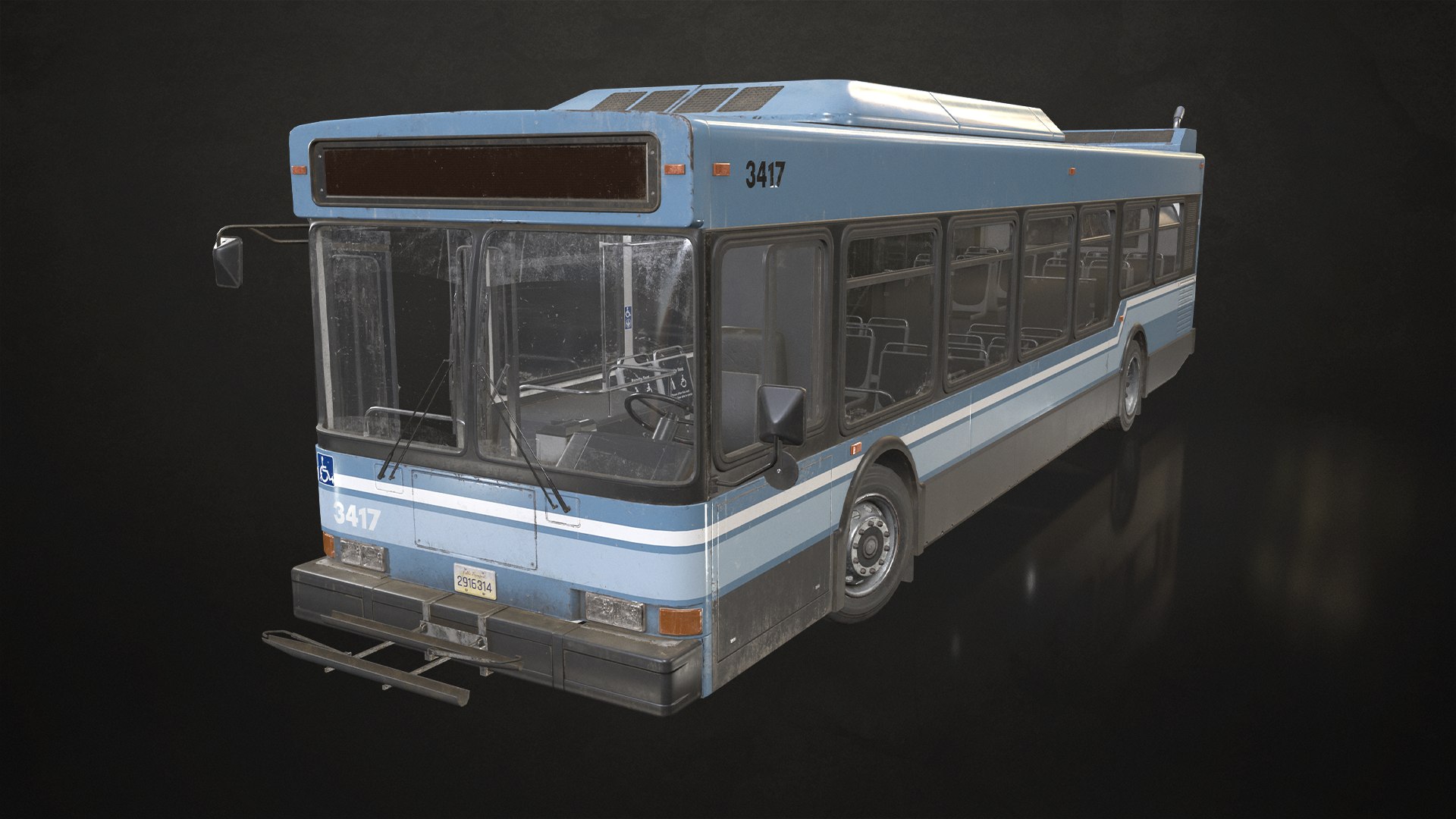 3D City Bus V2 - Low Poly - TurboSquid 2134510