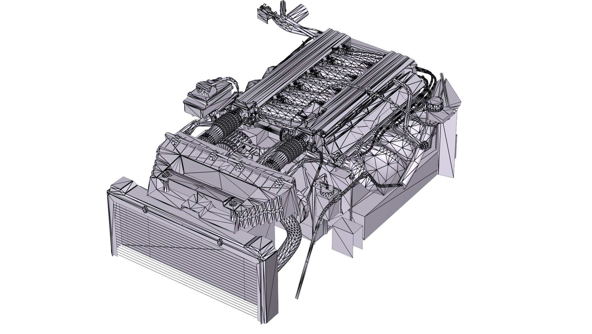 Dodge Viper V10 Engine 3D Model - TurboSquid 2417655