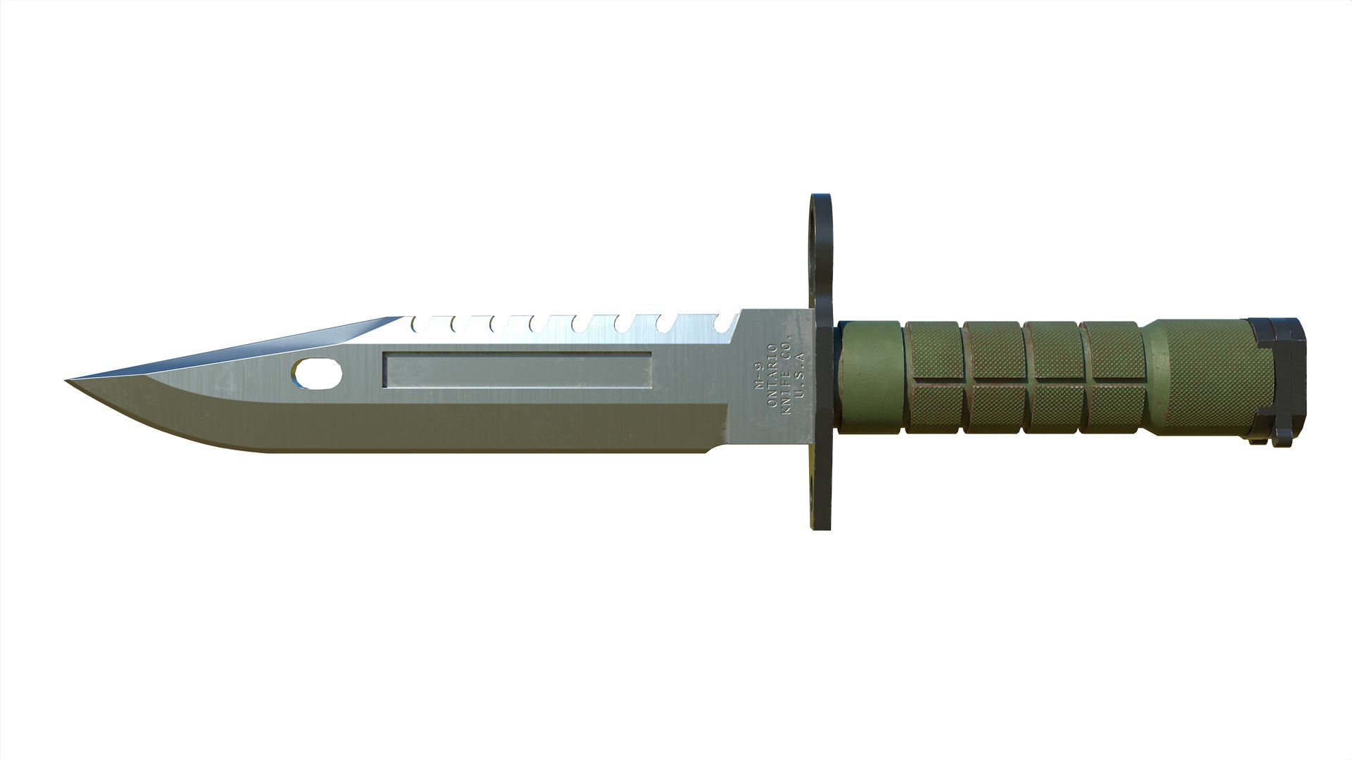 3D M9 Bayonet Tactical Knife Model - TurboSquid 2119753