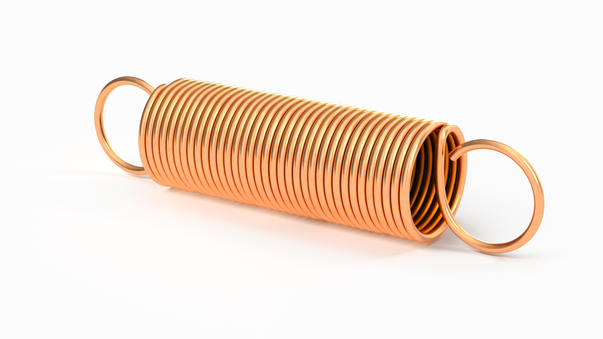 3D Thin Copper Spring Model - TurboSquid 2223974
