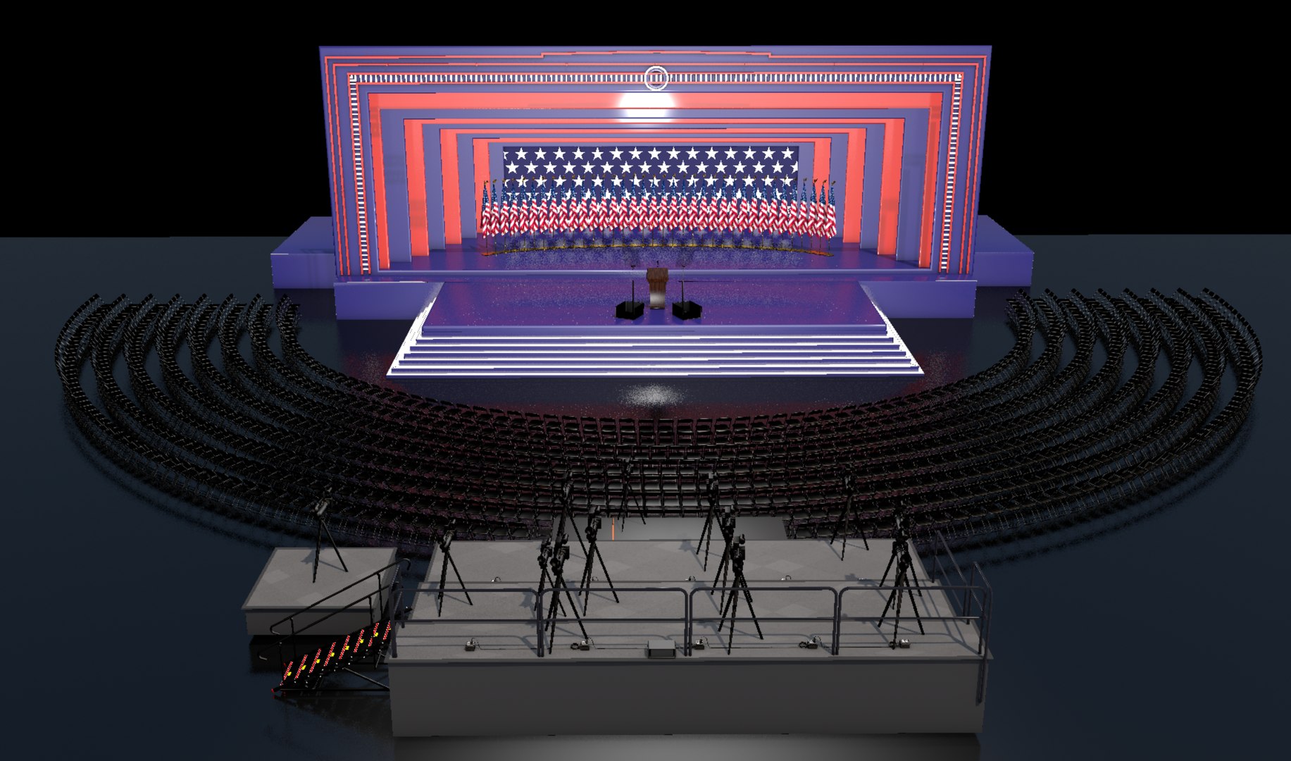 3D Stage Scene Model - TurboSquid 1659284