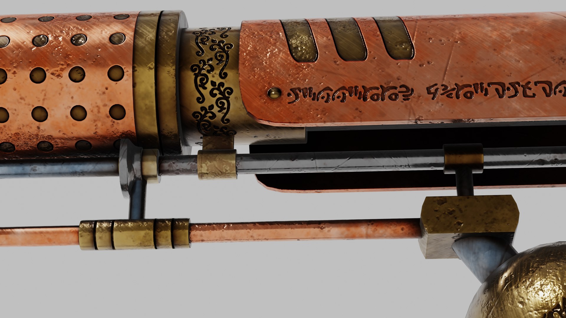 3D OB 00 02 Vampire Hunter Auxiliary Pistol With Flamethrower ...