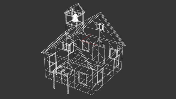 3D SCHOOLHOUSE ISOGRAPHIC LOWPOLY 2.5D 3D - TurboSquid 1737638