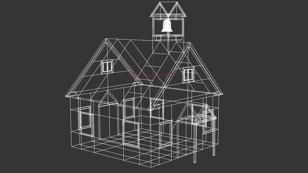 3D SCHOOLHOUSE ISOGRAPHIC LOWPOLY 2.5D 3D - TurboSquid 1737638