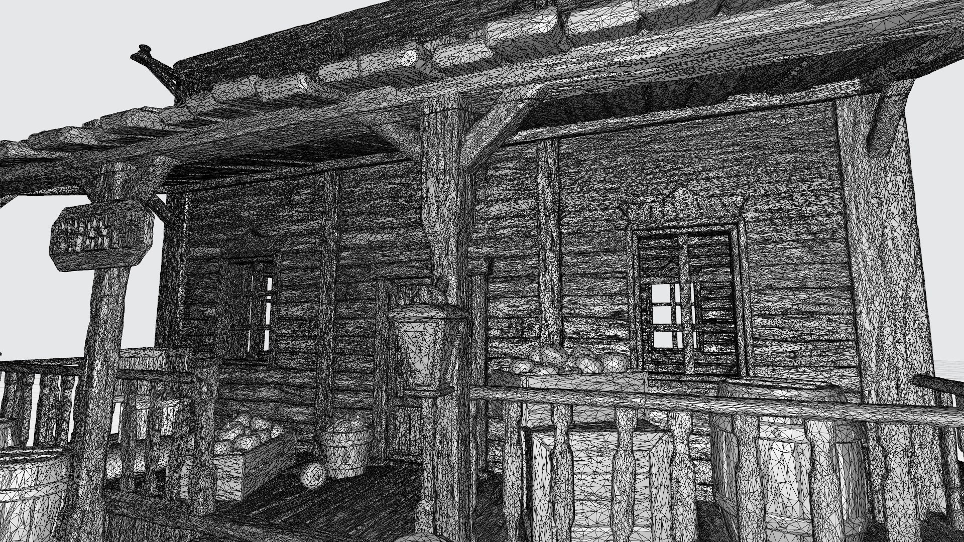 3D Wild West Store Model - TurboSquid 1945855