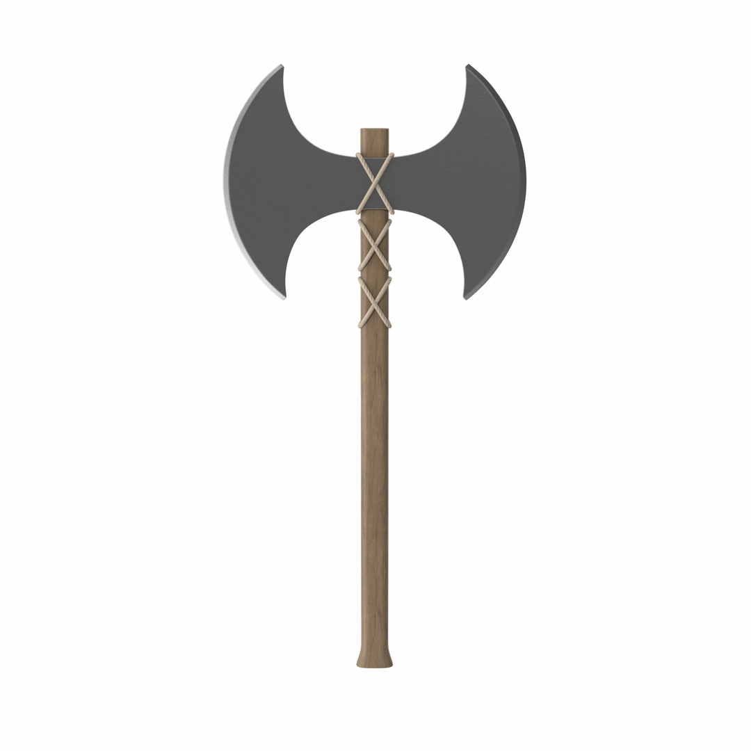 Double Blade Battle Axe Model - TurboSquid 2229488