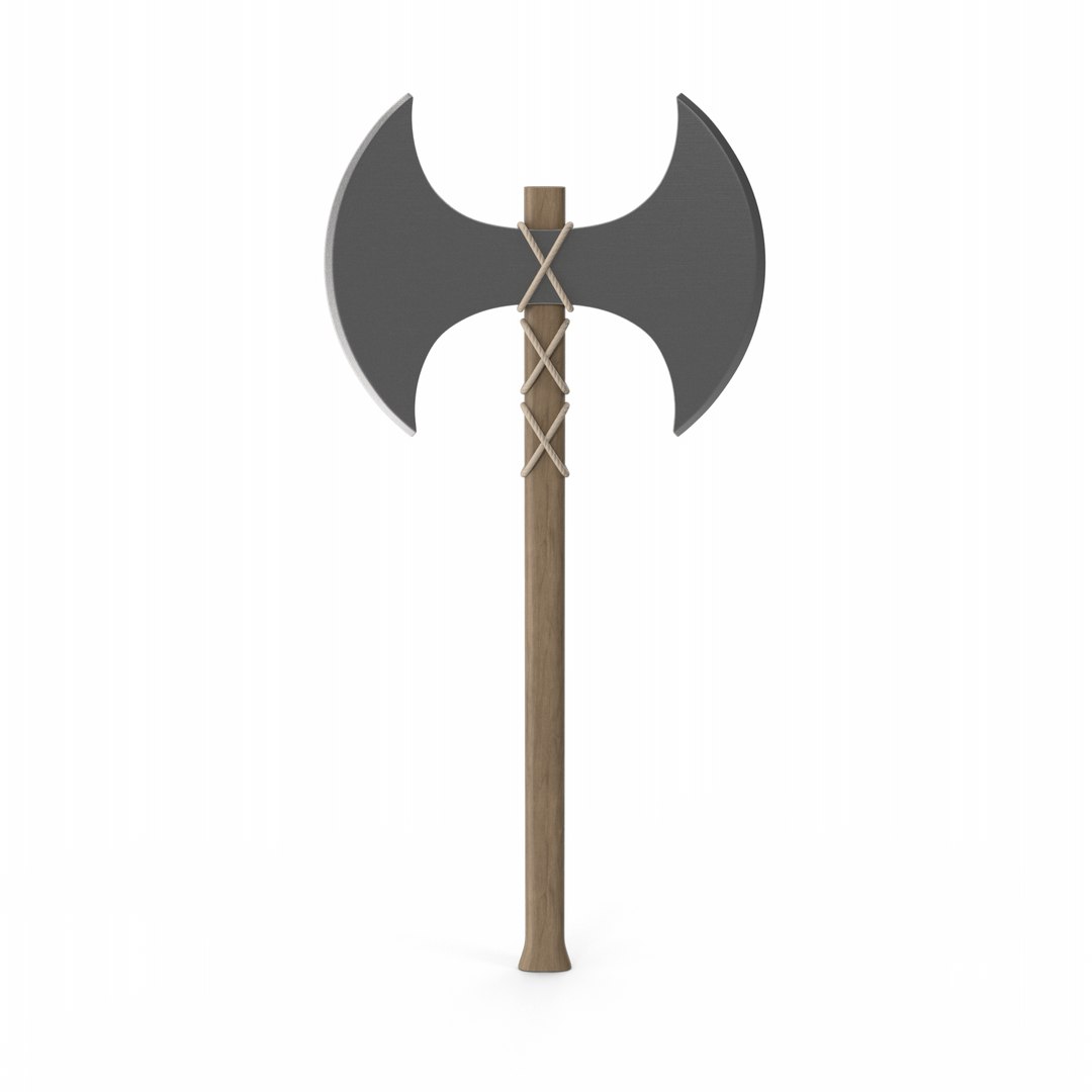Double Blade Battle Axe Model - TurboSquid 2229488