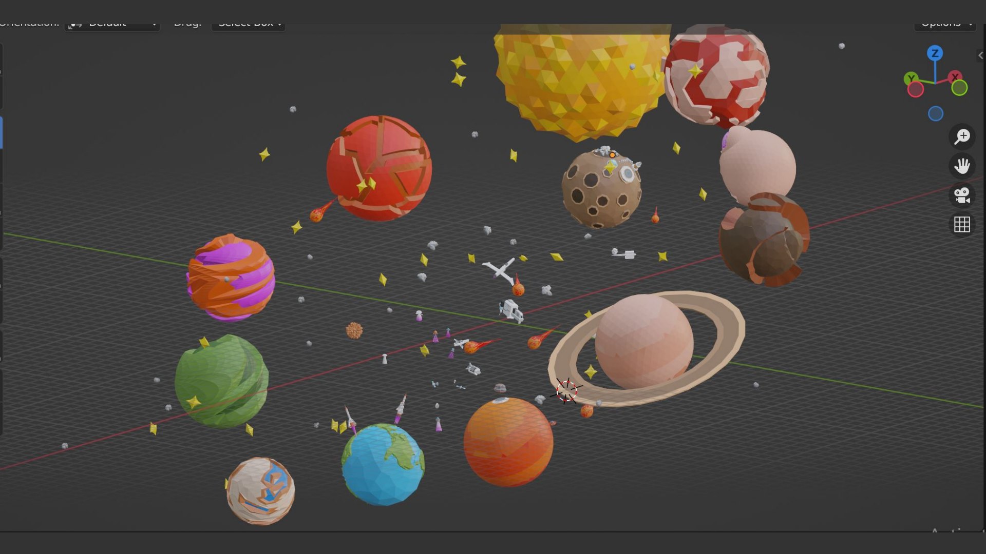 Low Poly Space Sattion 3D - TurboSquid 2267447