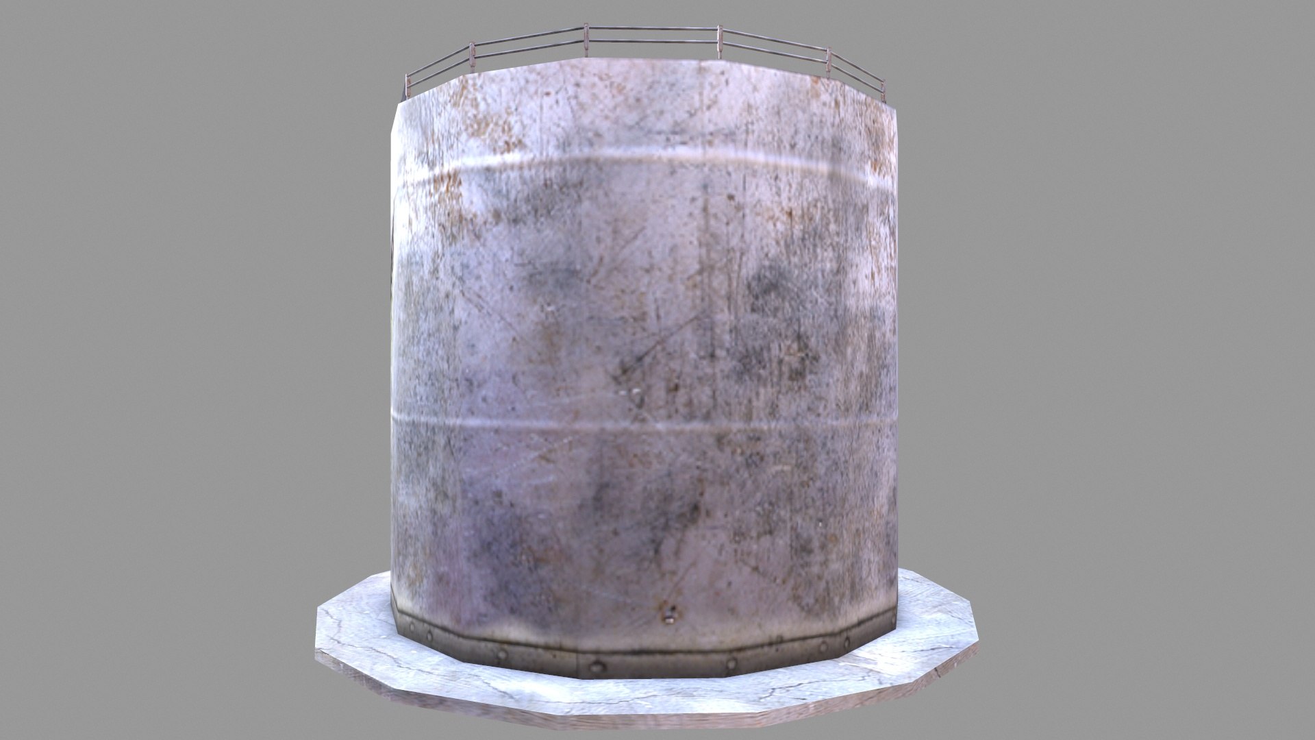 Rusted Storage Tank 3D Model - TurboSquid 2299394