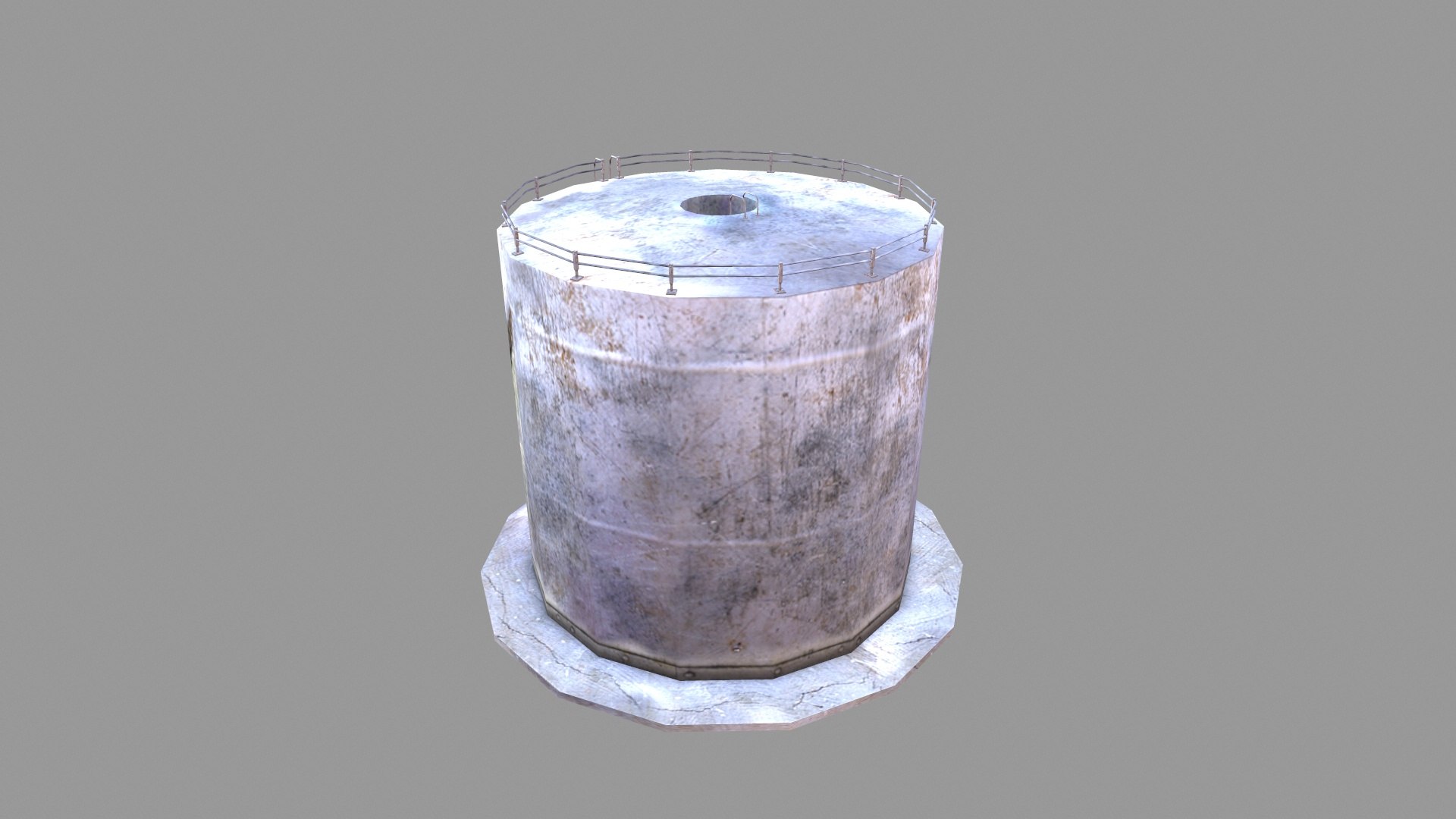 Rusted Storage Tank 3D Model - TurboSquid 2299394