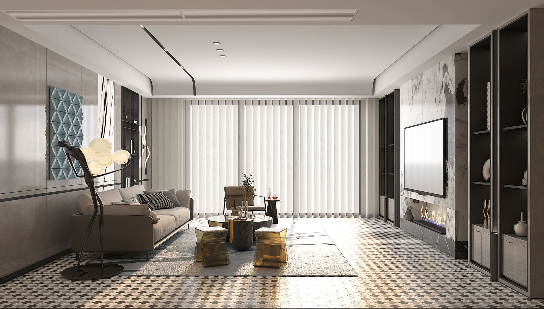 3D Living Room Scene 11 Model - TurboSquid 2274782