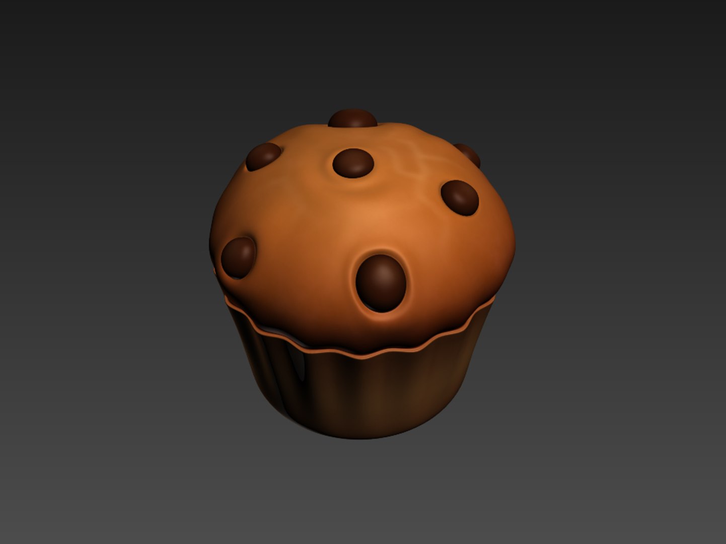 Muffin Cartoon 3D Model - TurboSquid 1414164