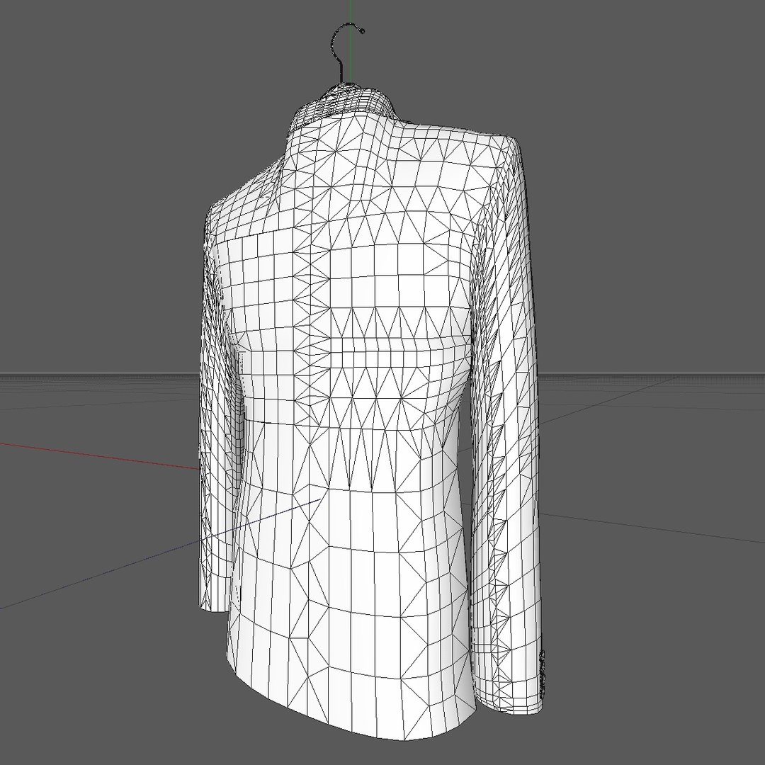 3d Model Red Jacket 2 Coat Hanger