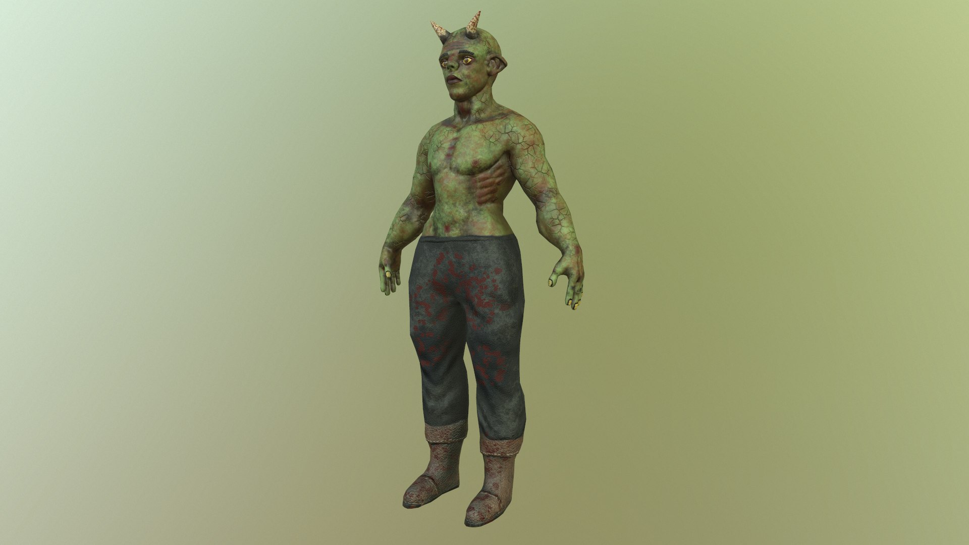 3D Monster Low-poly 3D Model Model - TurboSquid 1904427