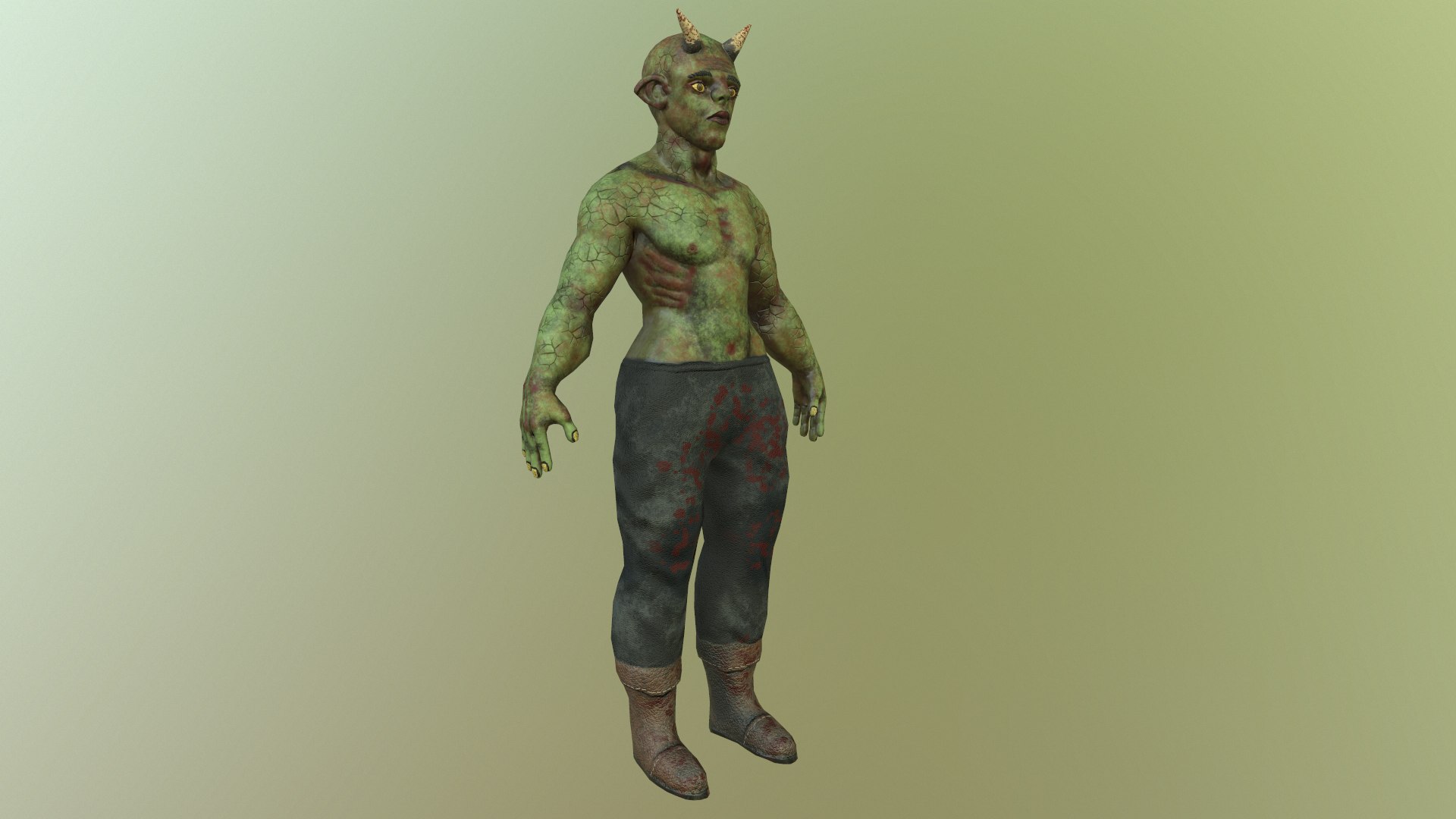 3D Monster Low-poly 3D Model Model - TurboSquid 1904427