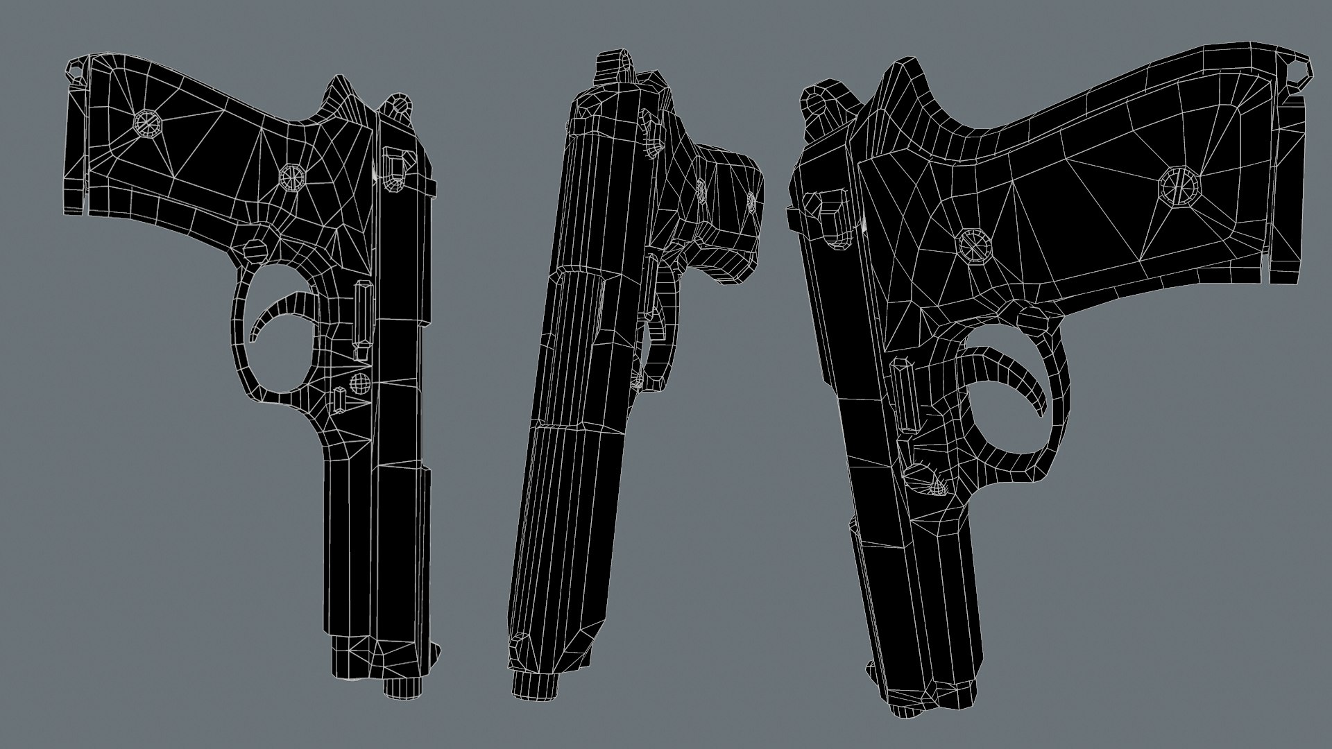 Gun Operational Holster Model - TurboSquid 1622037