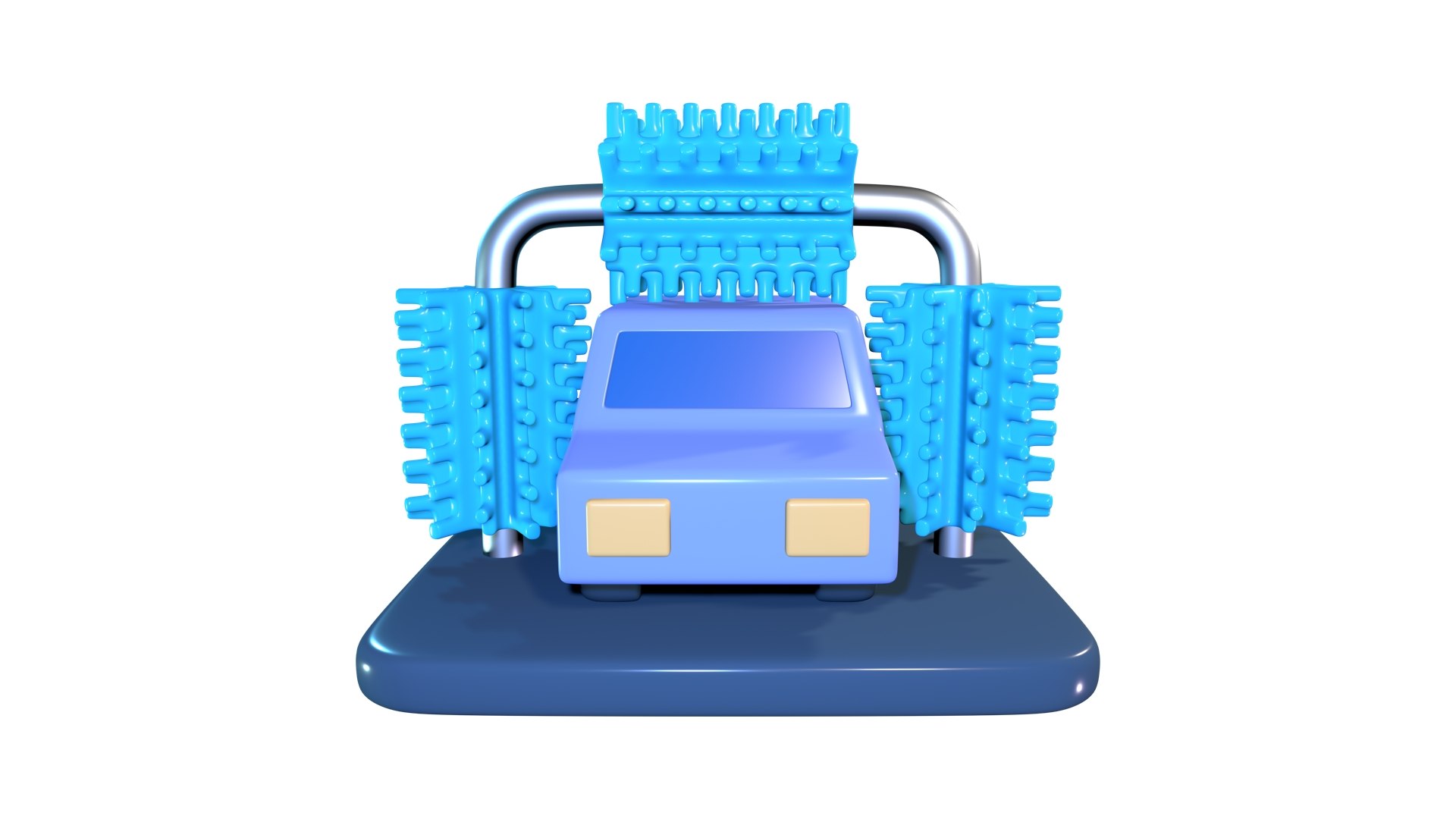 Car Wash 3D Illustration 3D - TurboSquid 2282578