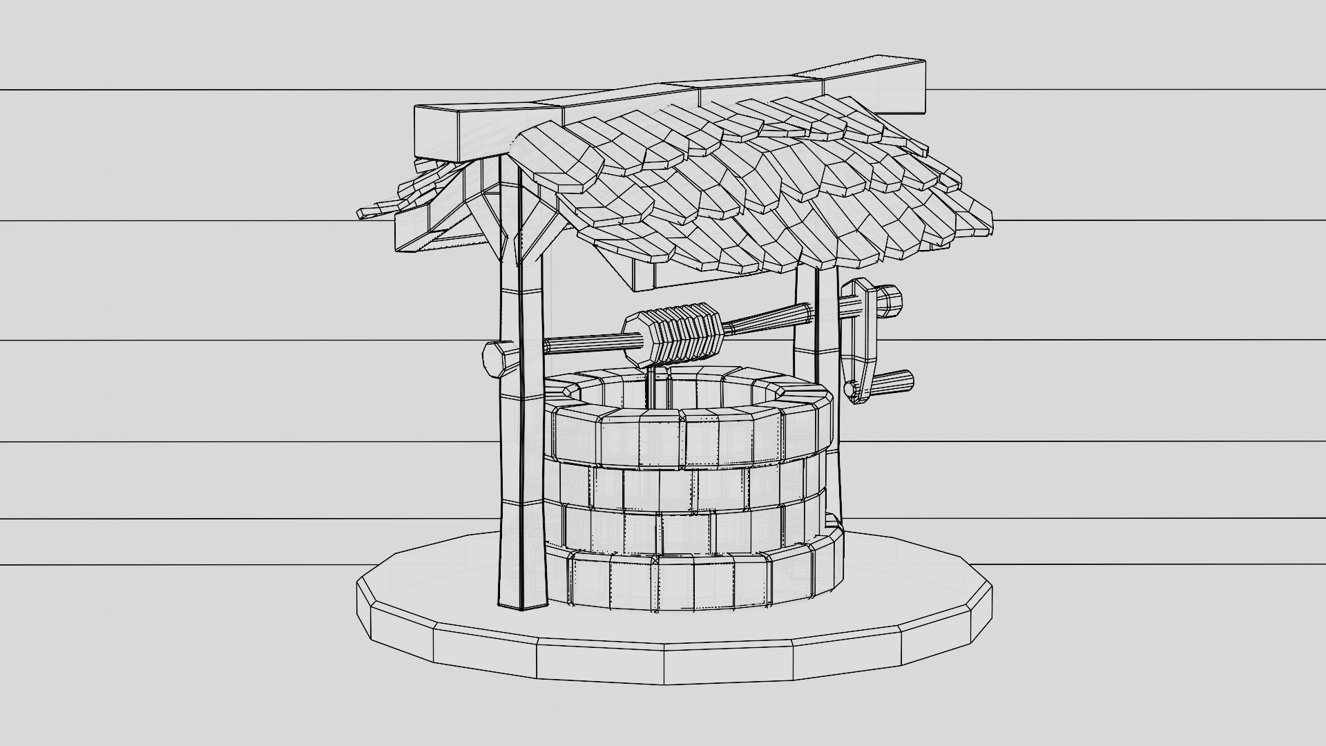 3D Stylized Low-Poly Medieval Well Prop Model - TurboSquid 2063394