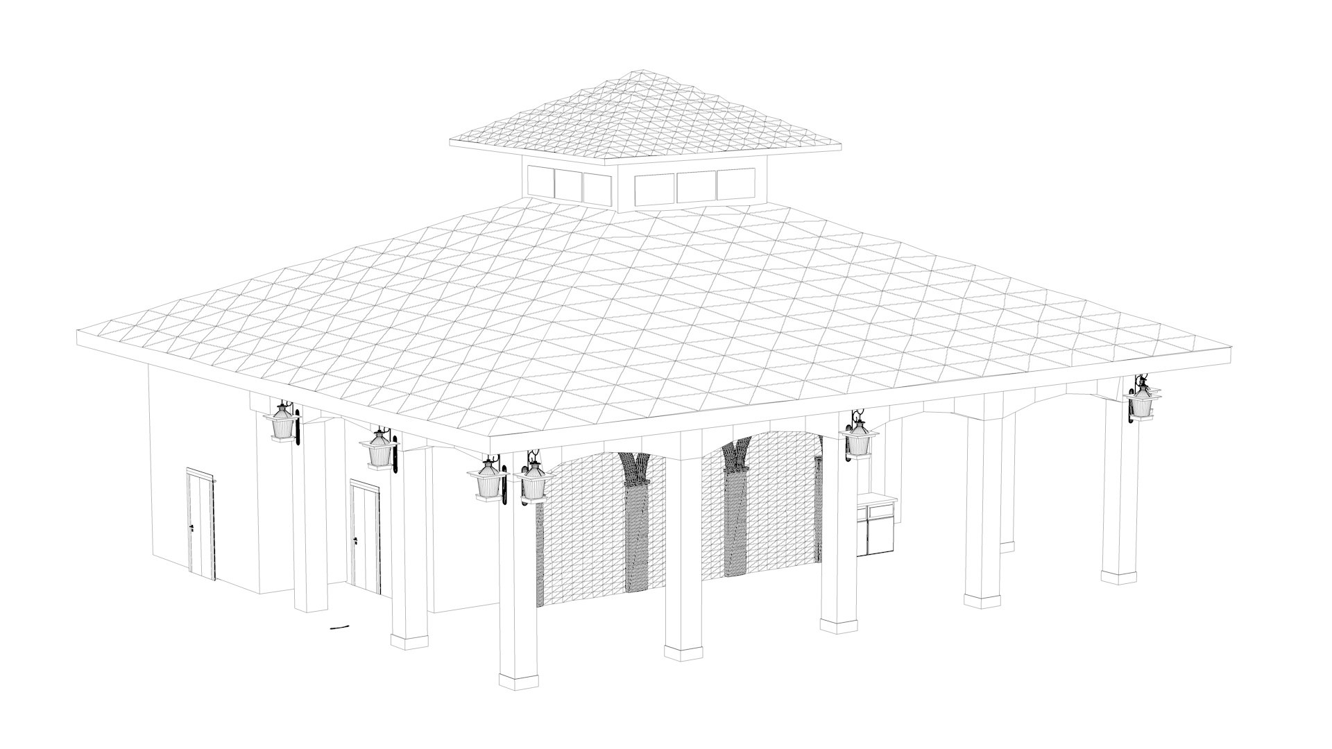 3D Outdoor Building Model - TurboSquid 2109173
