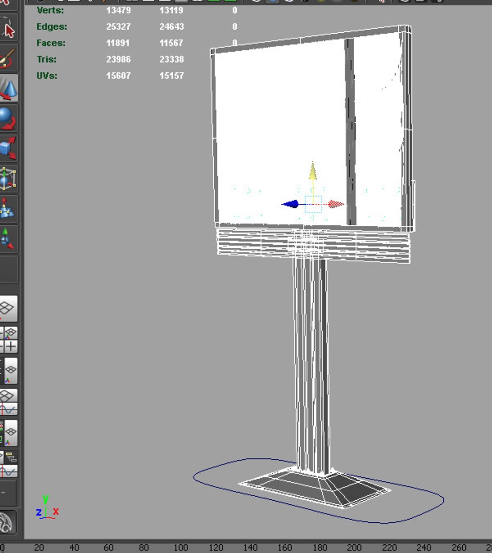 Free Billboard 3d Model