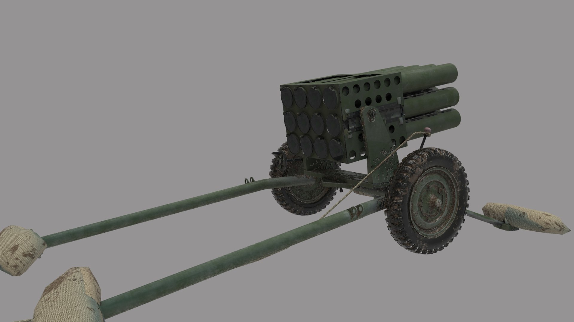 Type-63 107mm Mlrs 3d Model