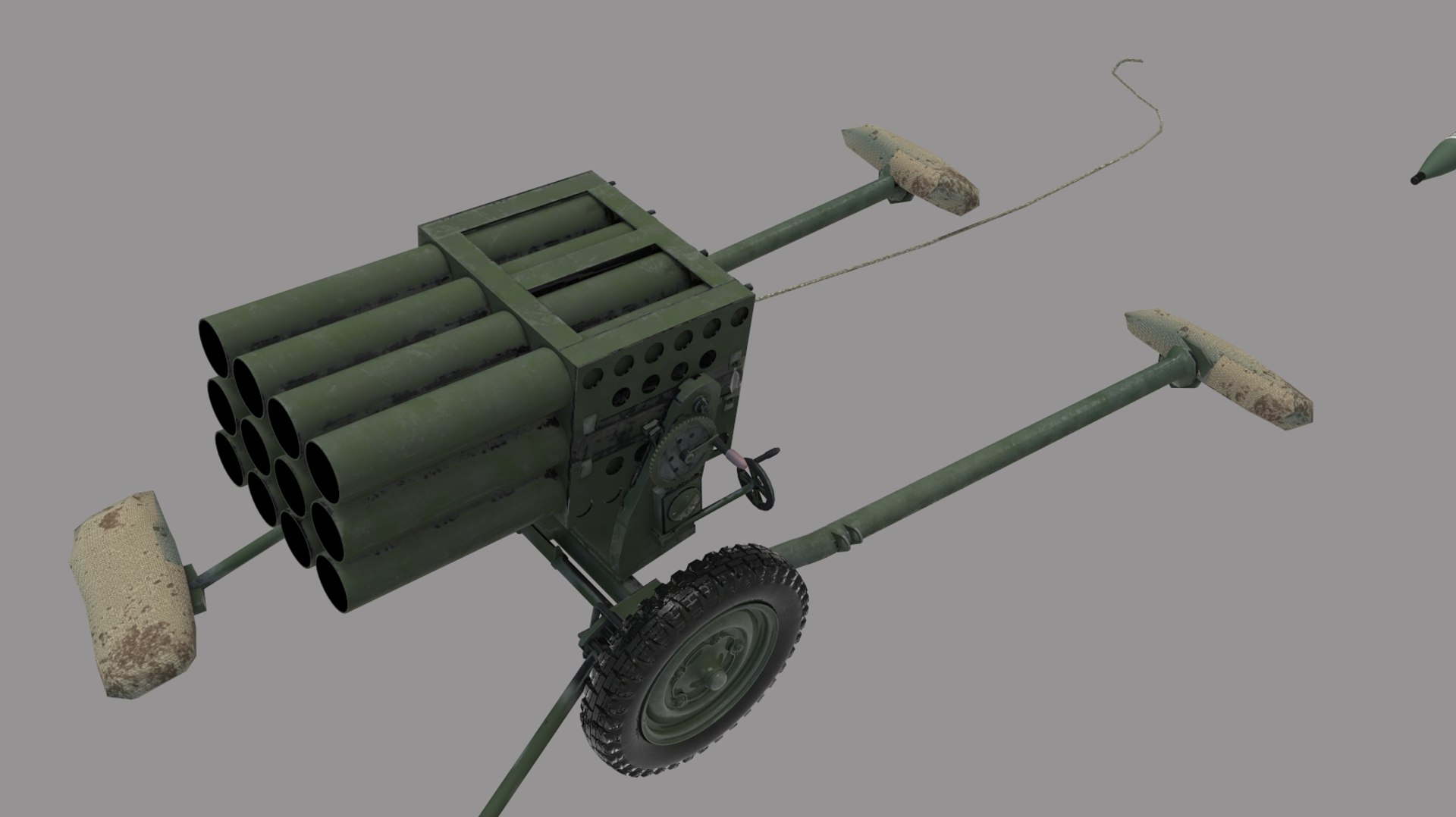 Type-63 107mm Mlrs 3d Model