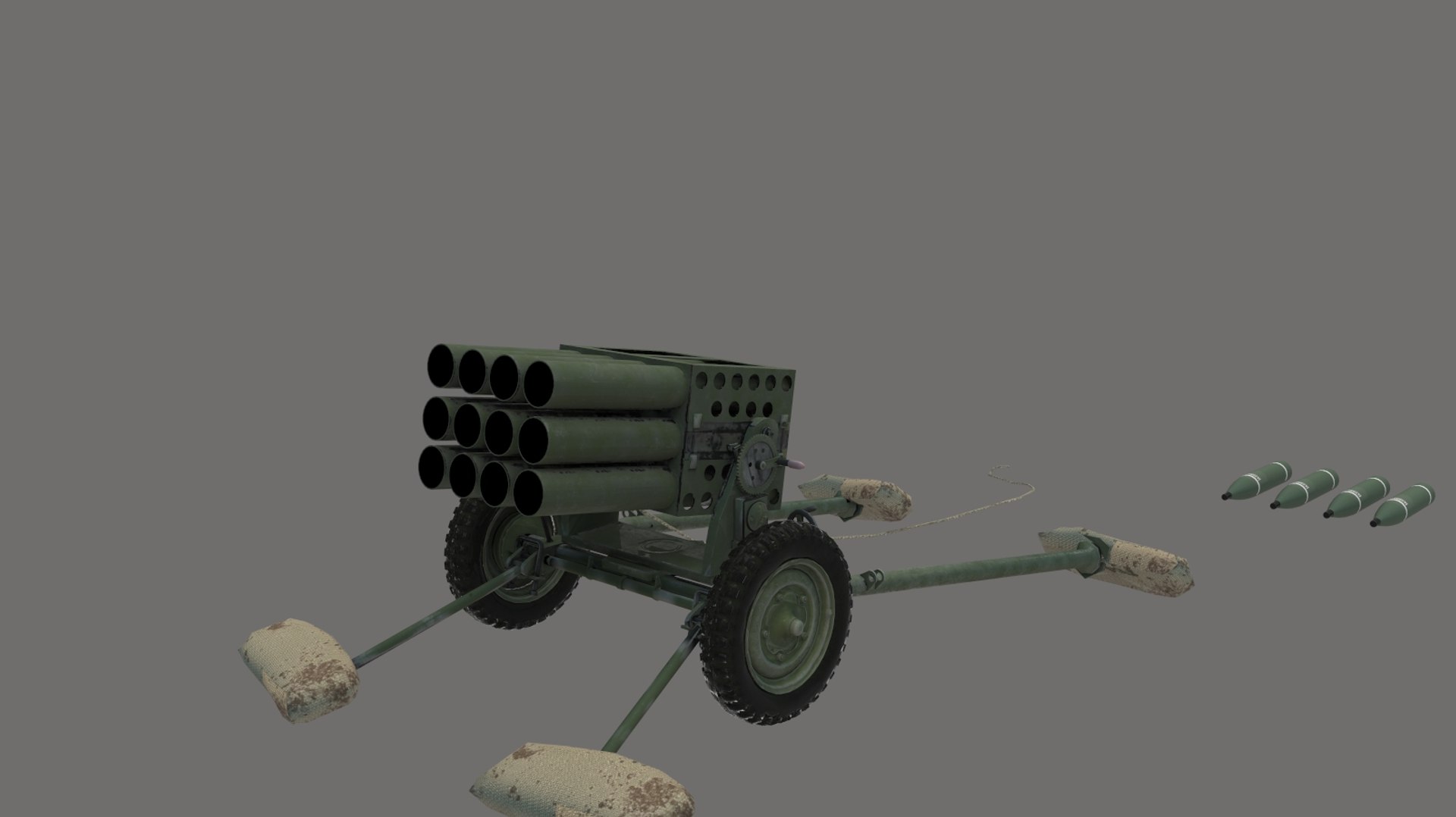 Type-63 107mm Mlrs 3d Model