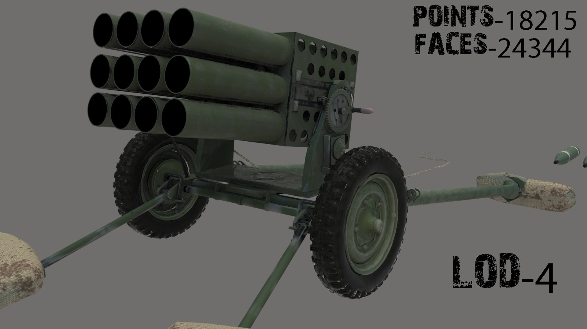 type-63 107mm mlrs 3d model