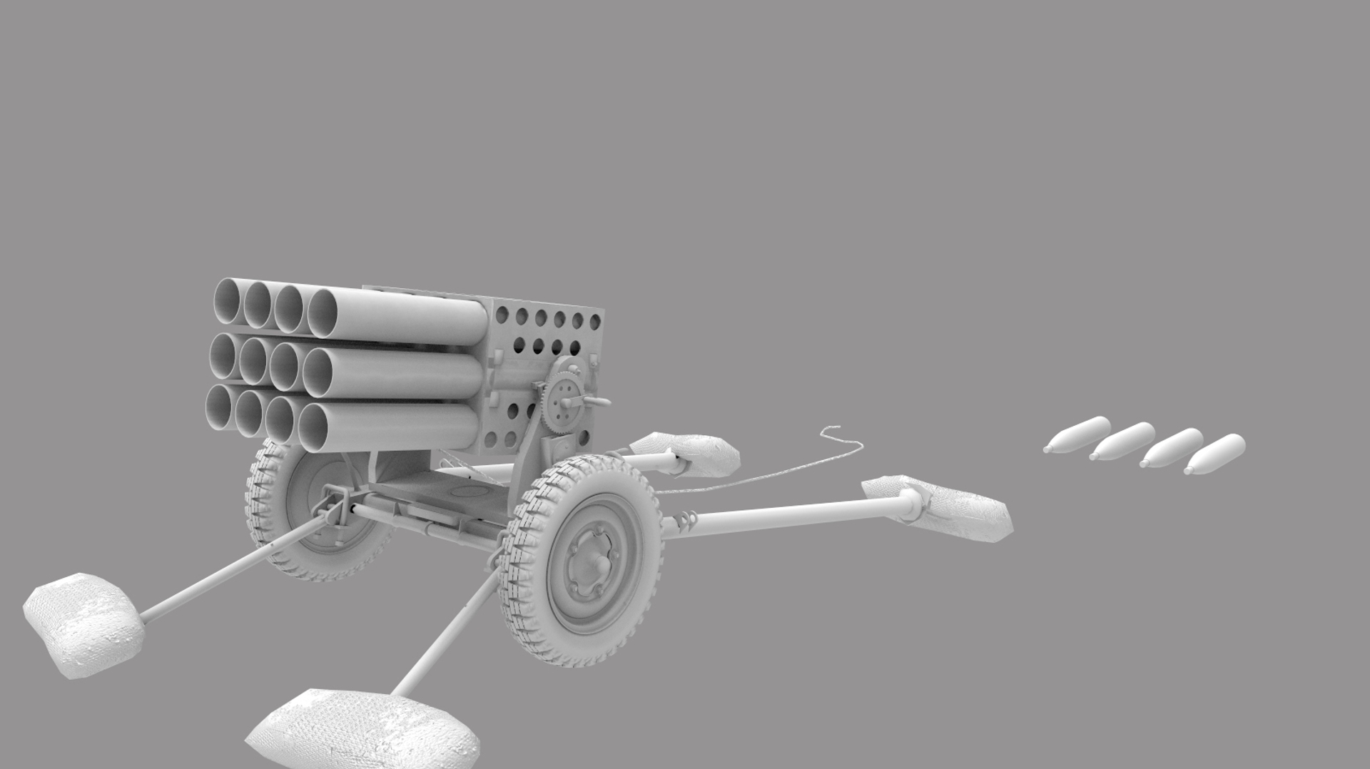 type-63 107mm mlrs 3d model