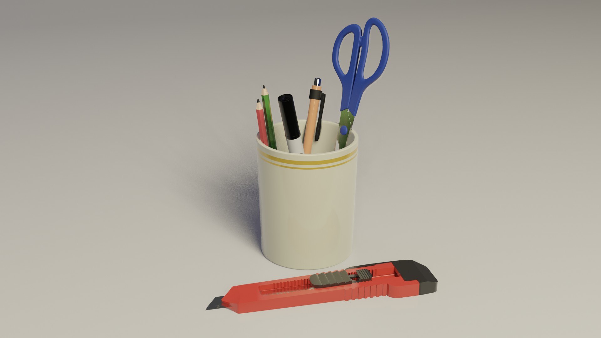 Stationery 3D Model - TurboSquid 1448163