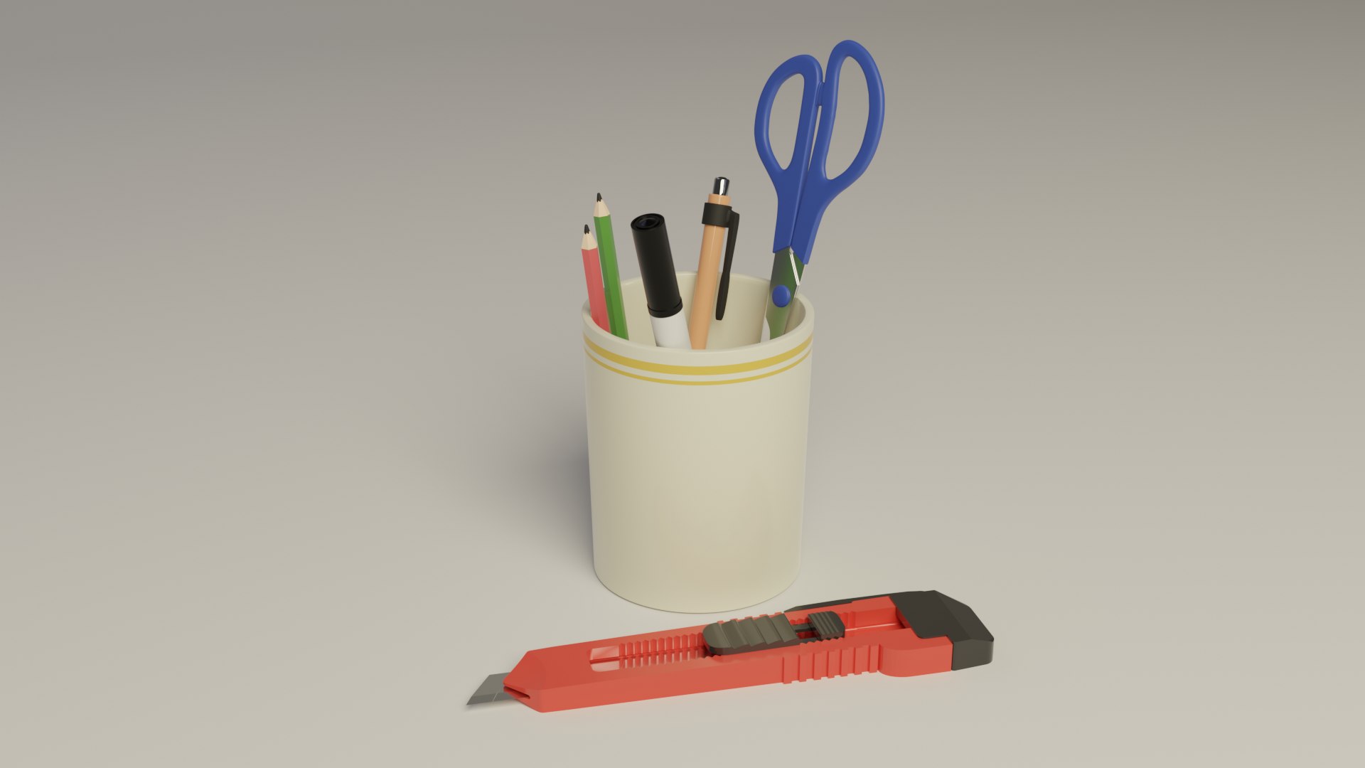 Stationery 3D Model - TurboSquid 1448163