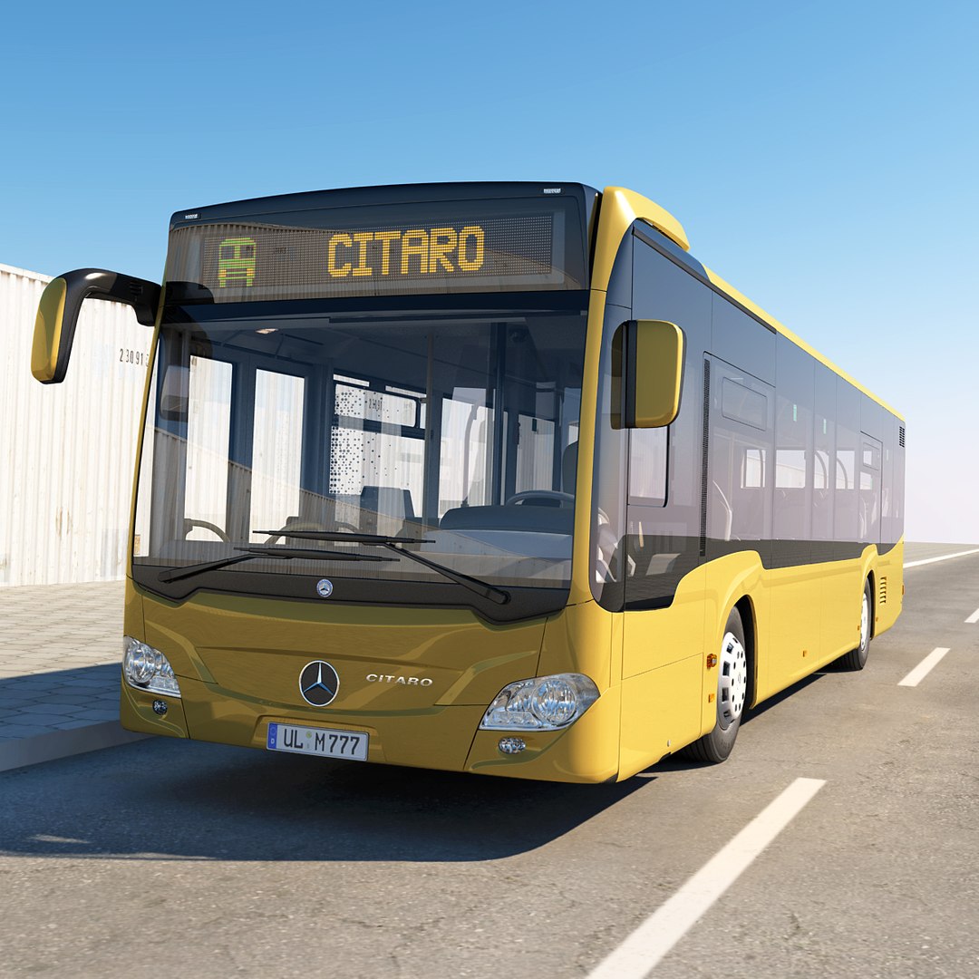 3d Model Realistic Mercedes-benz Citaro 2011
