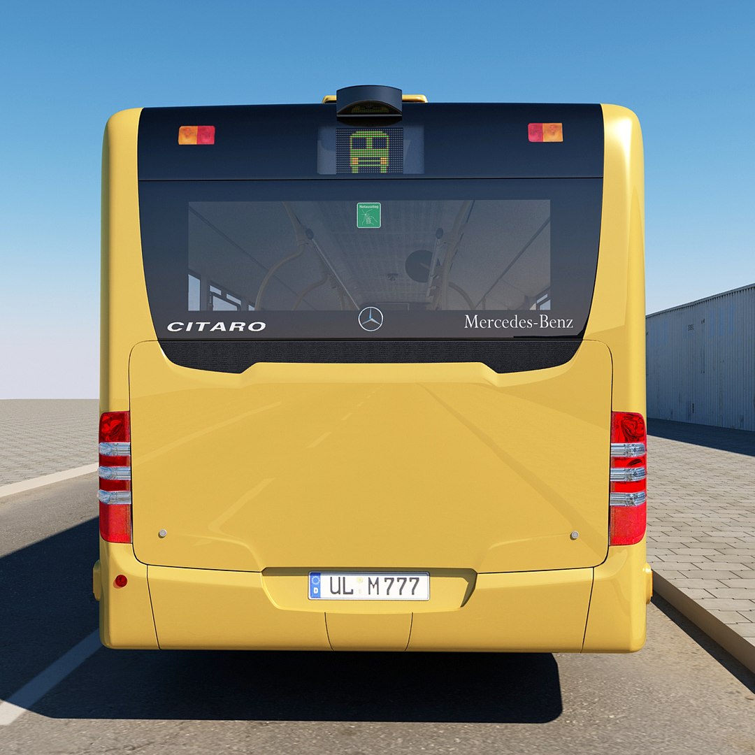 3d Model Realistic Mercedes-benz Citaro 2011
