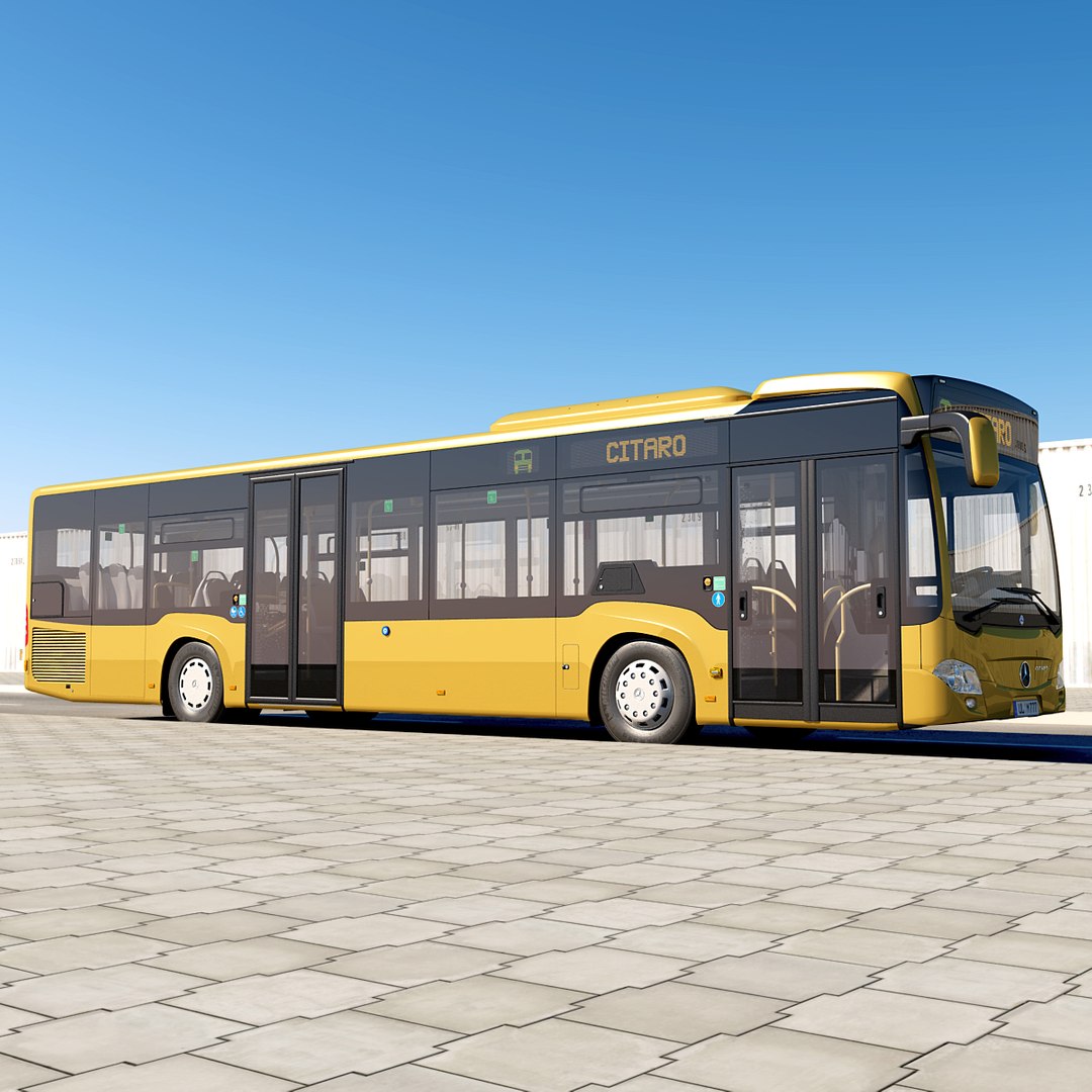 3d Model Realistic Mercedes-benz Citaro 2011