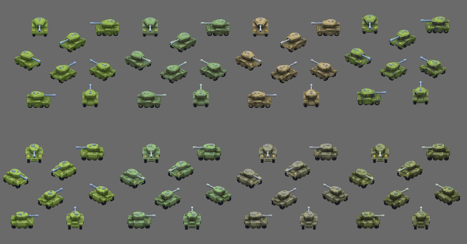 3D 2 Animated Tanks Hand-painted Low-poly 3D Model Model - TurboSquid ...