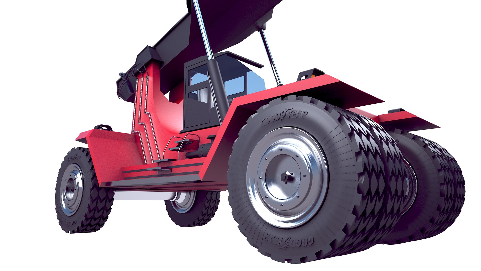 Reach stacker container truck 3D model - TurboSquid 1630641