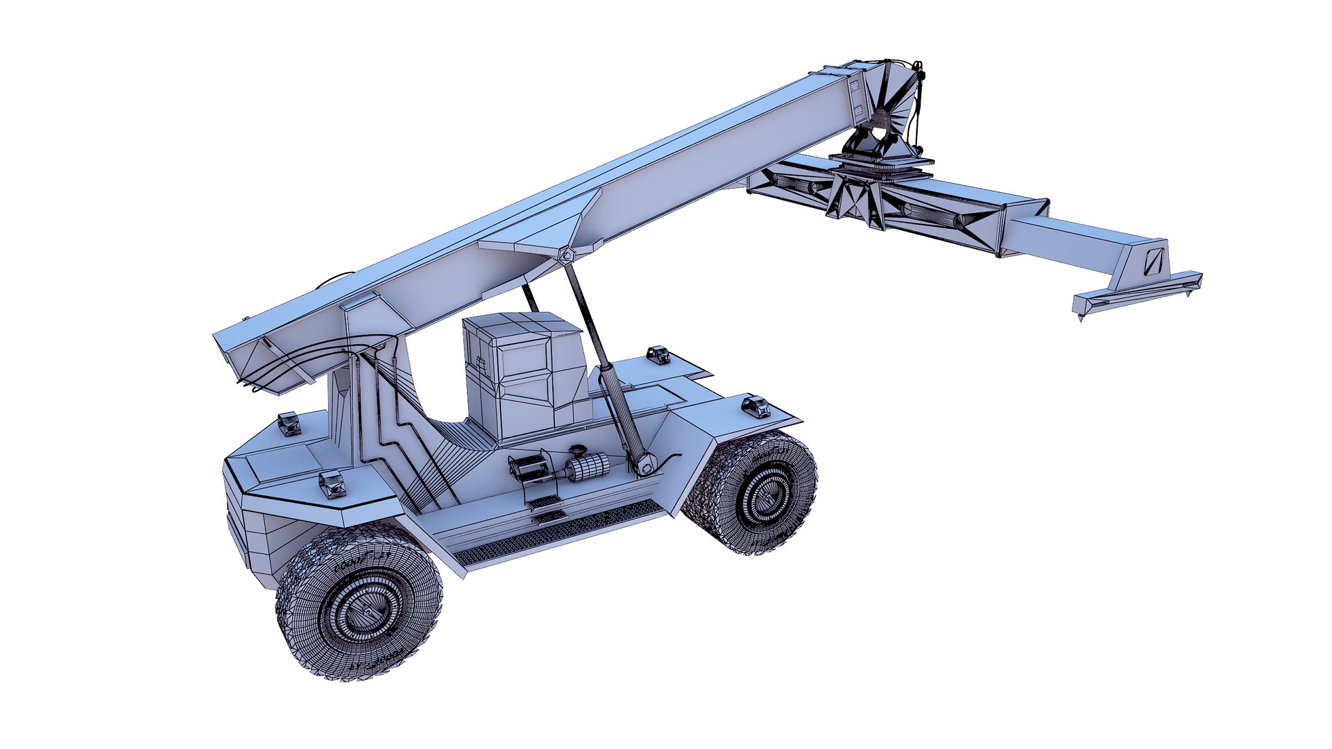 Reach stacker container truck 3D model - TurboSquid 1630641