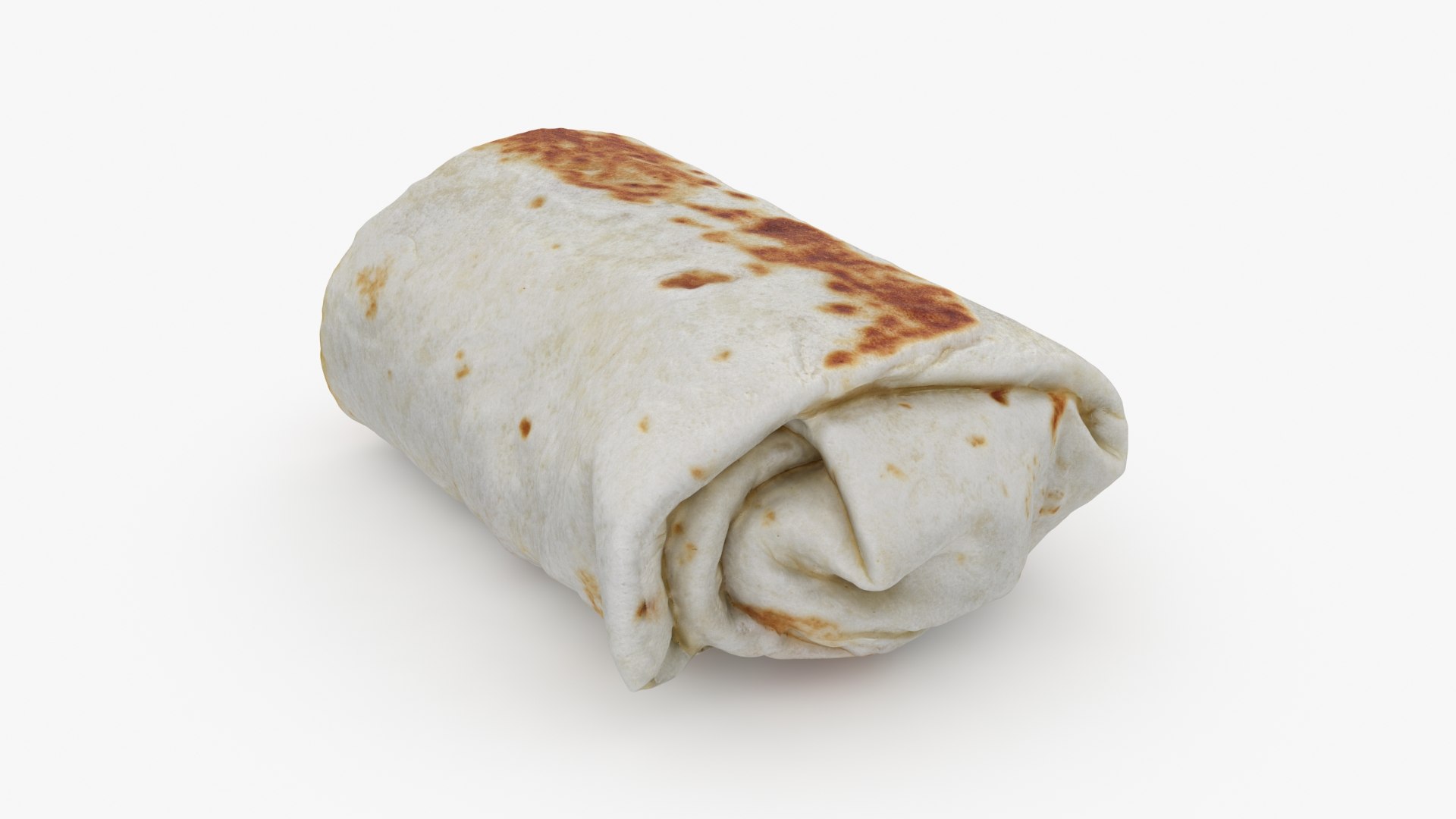 3D Model Burrito Half 02 - TurboSquid 2287400