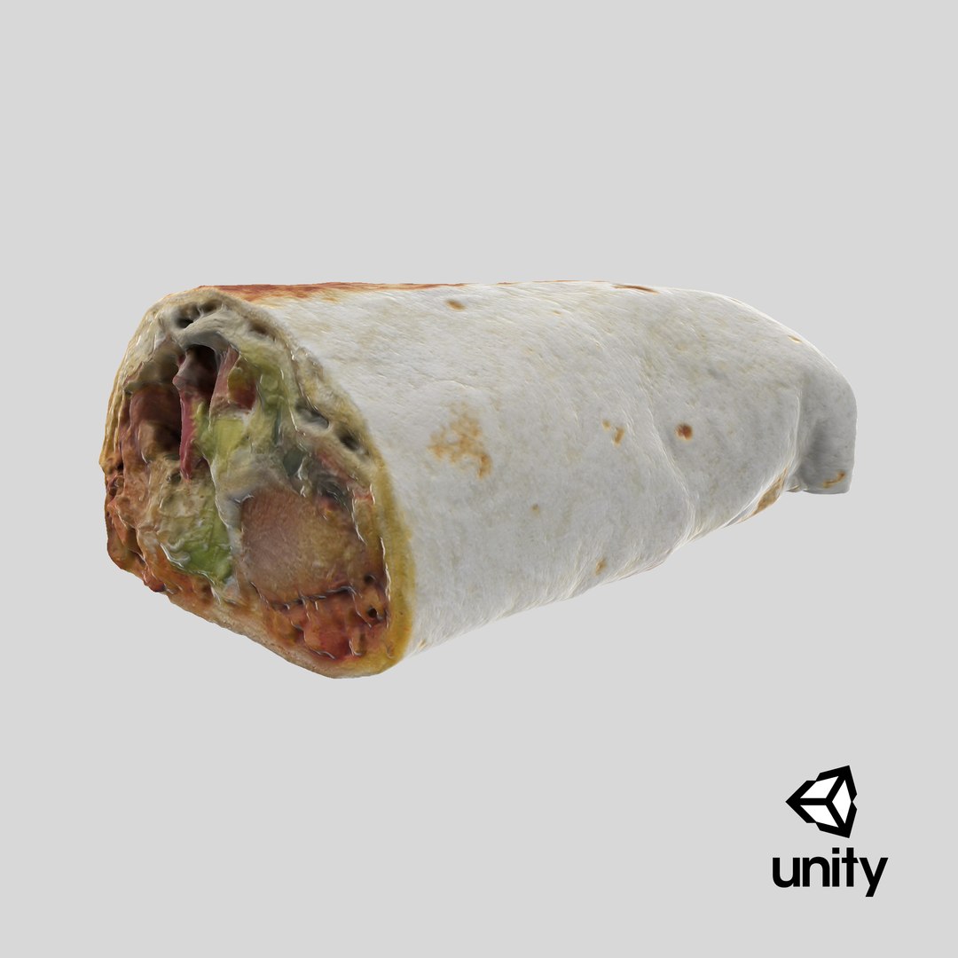 3D Model Burrito Half 02 - TurboSquid 2287400