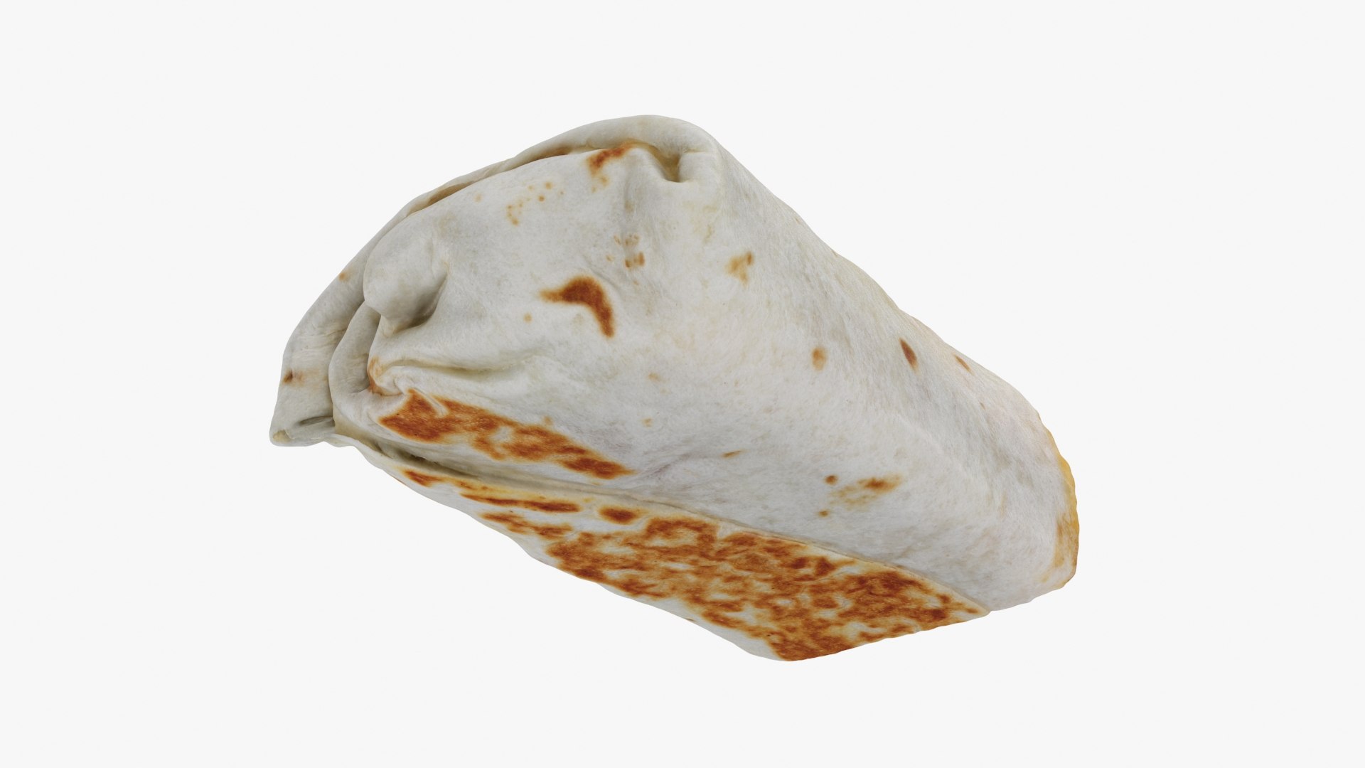 3D Model Burrito Half 02 - TurboSquid 2287400