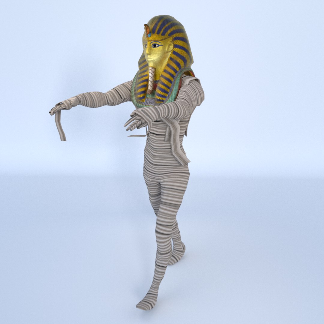 3d King Tutankhamun Mummy